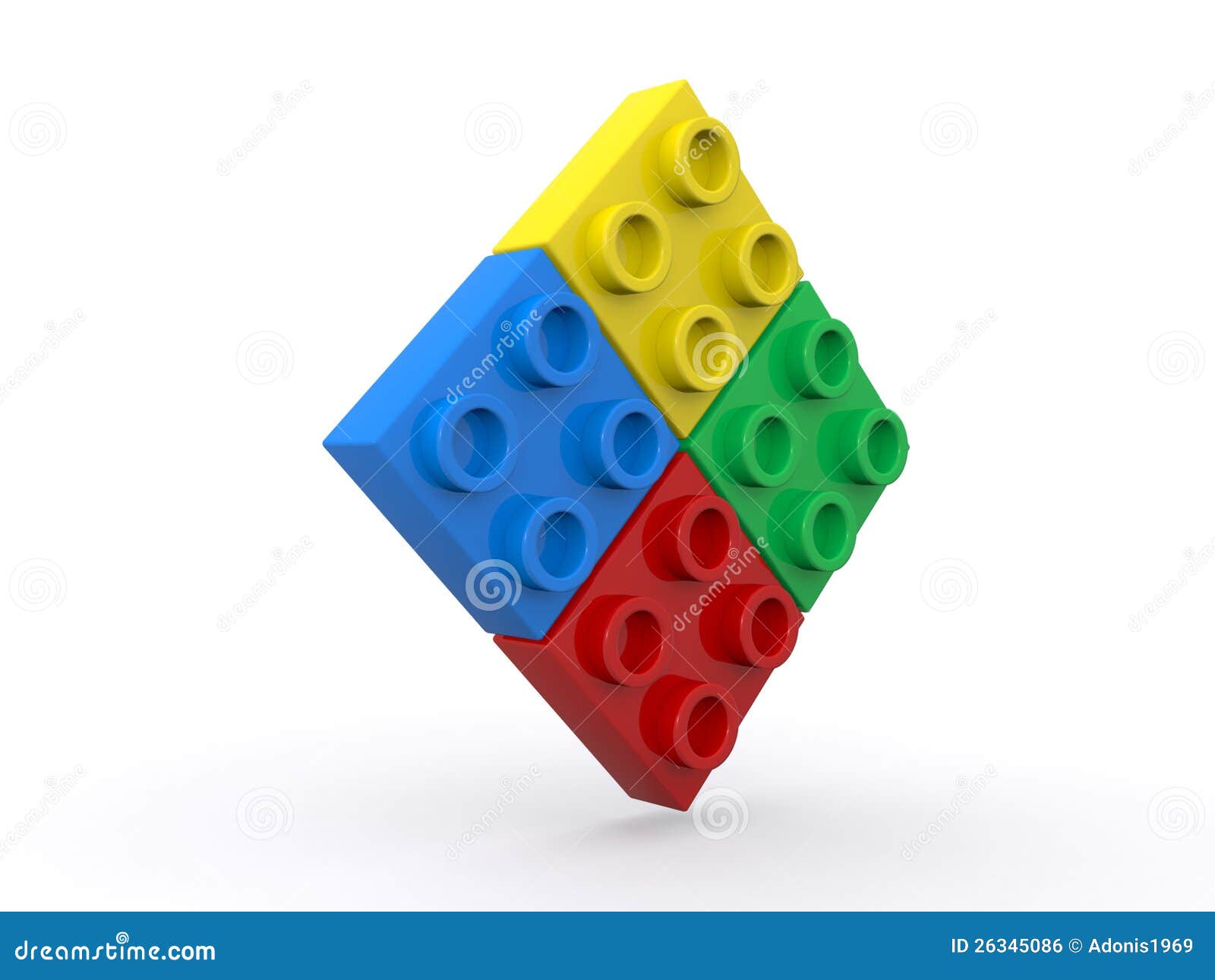 Colorful building bricks stock illustration. Illustration of colors ...