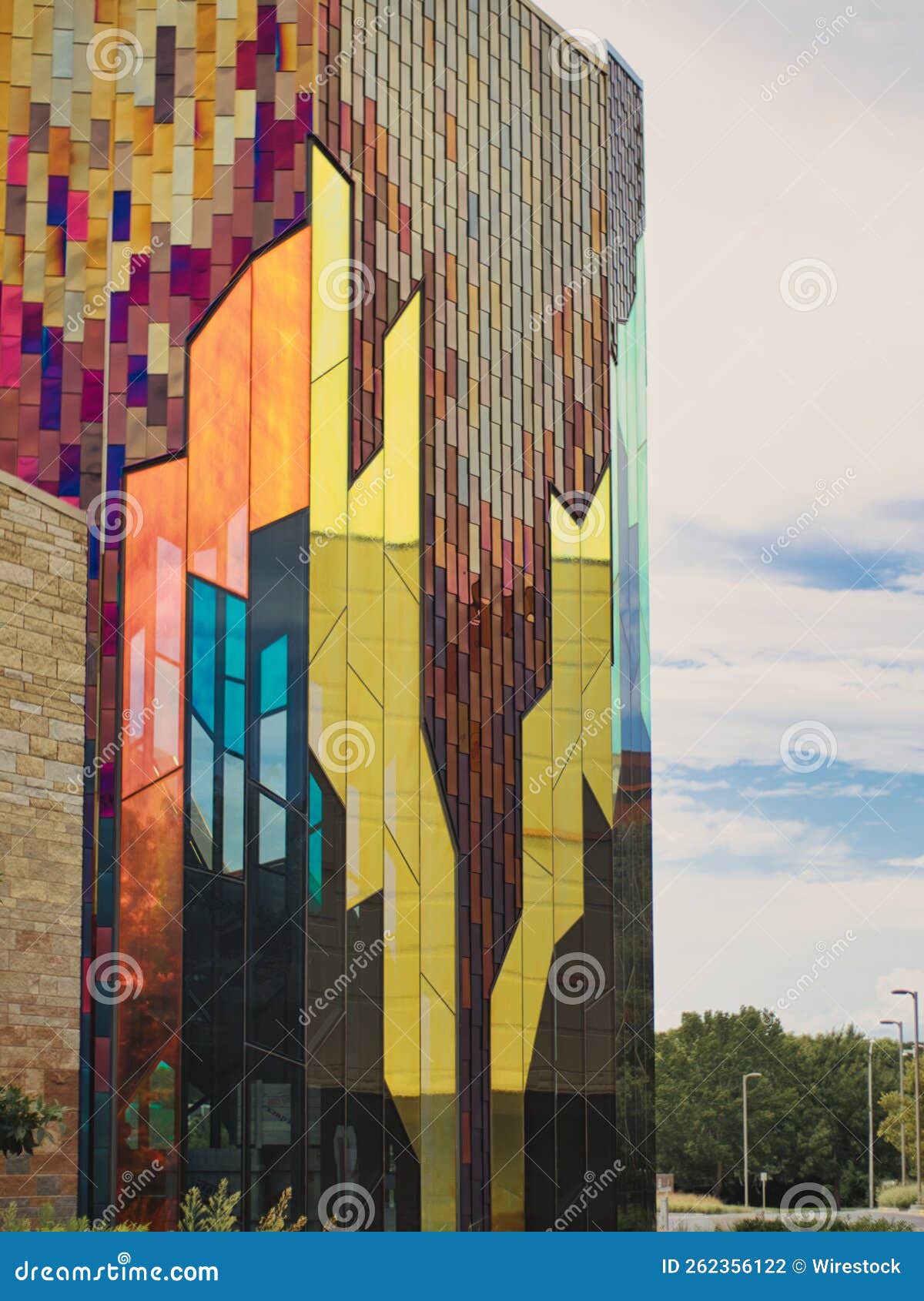 Colorful Building of the Museum of Prairie Fire Editorial Photography ...