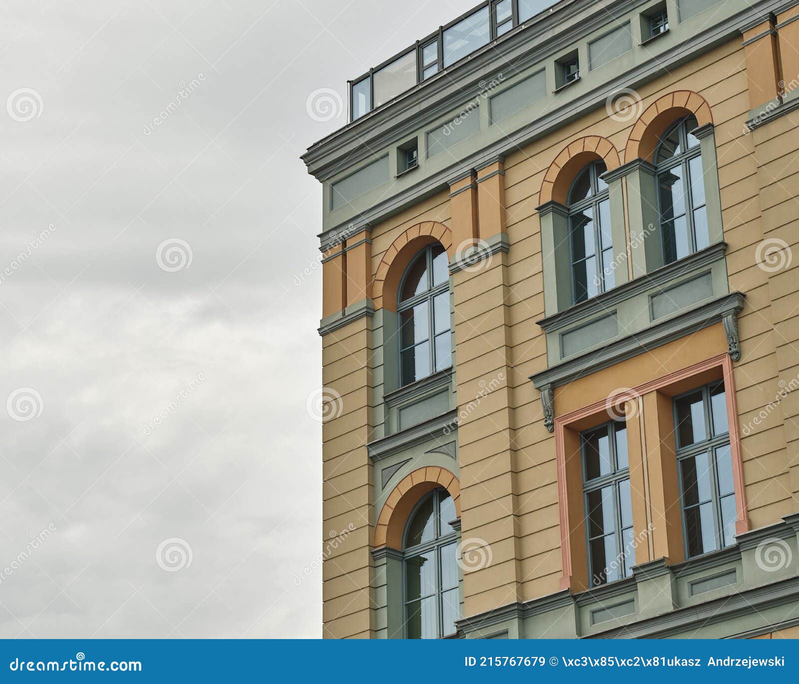 Colorful Building of University Stock Image - Image of skyscraper ...