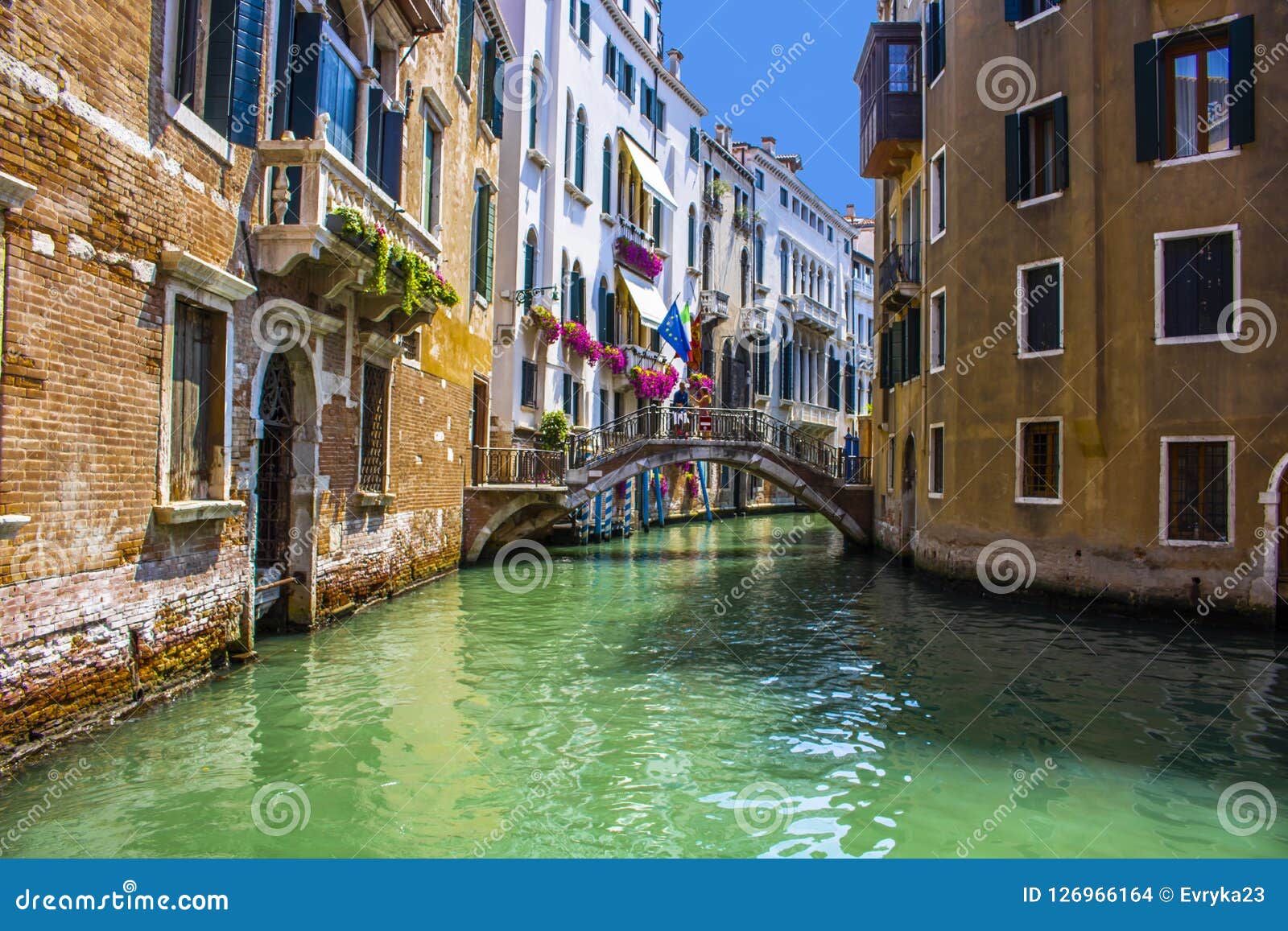 Colorful Buildings in Venice Italy Stock Photo - Image of sospiri ...