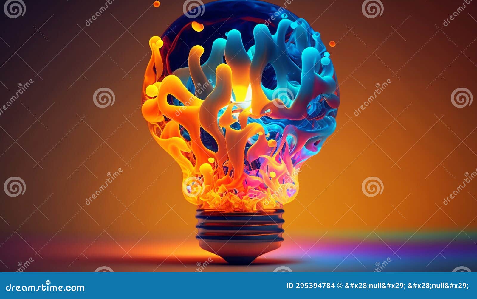 Colorful Bulbs Creative Creative Idea Concept Design, Generative AI ...