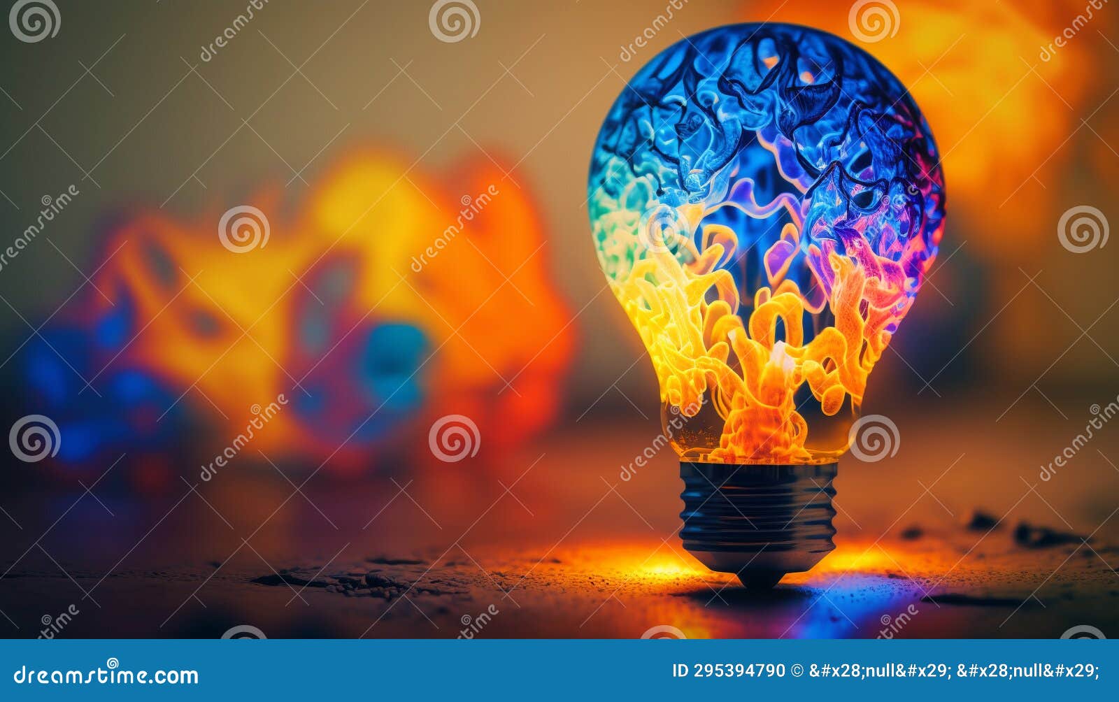 Colorful Bulbs Creative Creative Idea Concept Design, Generative AI ...