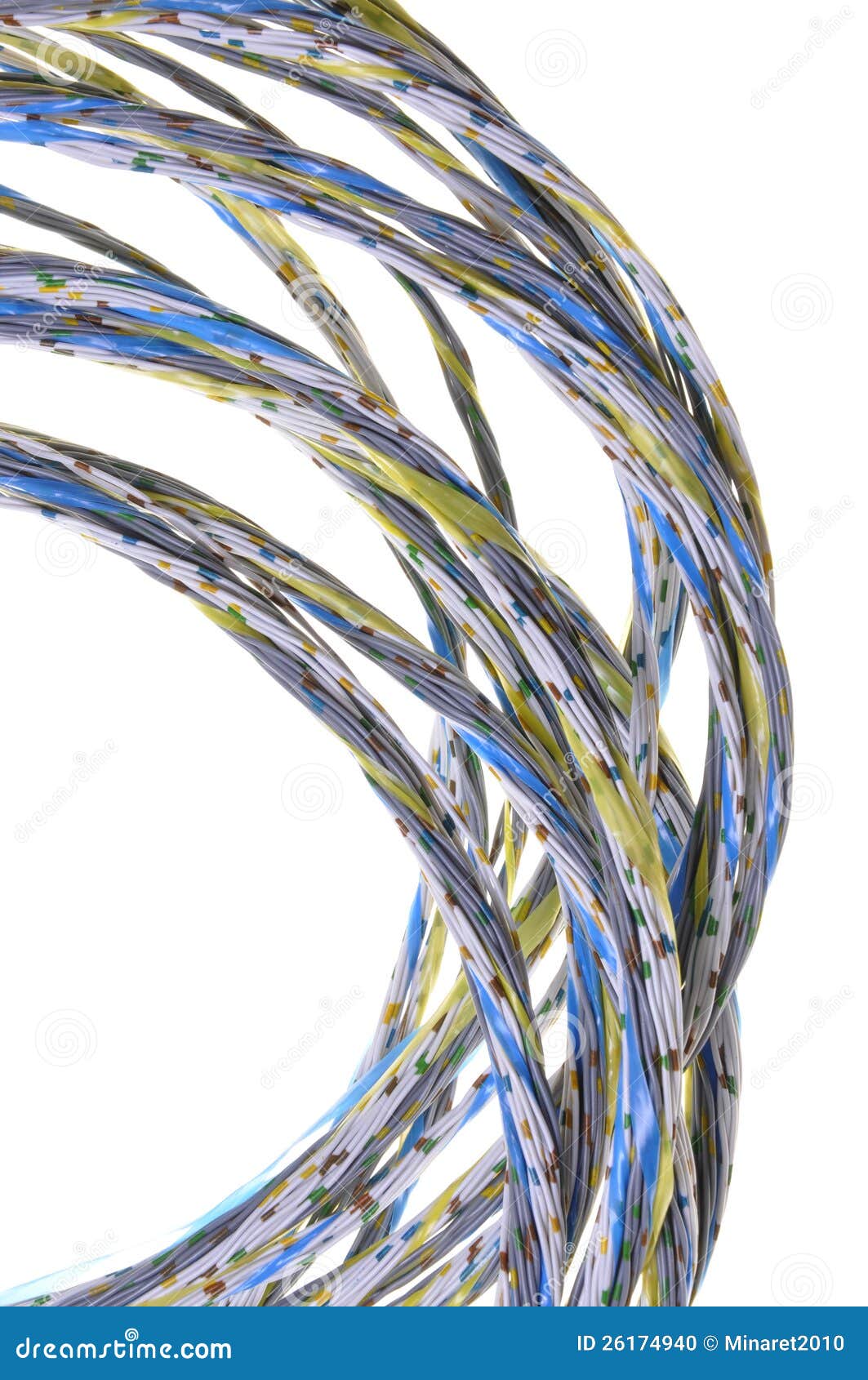 Colorful Bunches of Cables, a Global Network Stock Photo - Image of ...