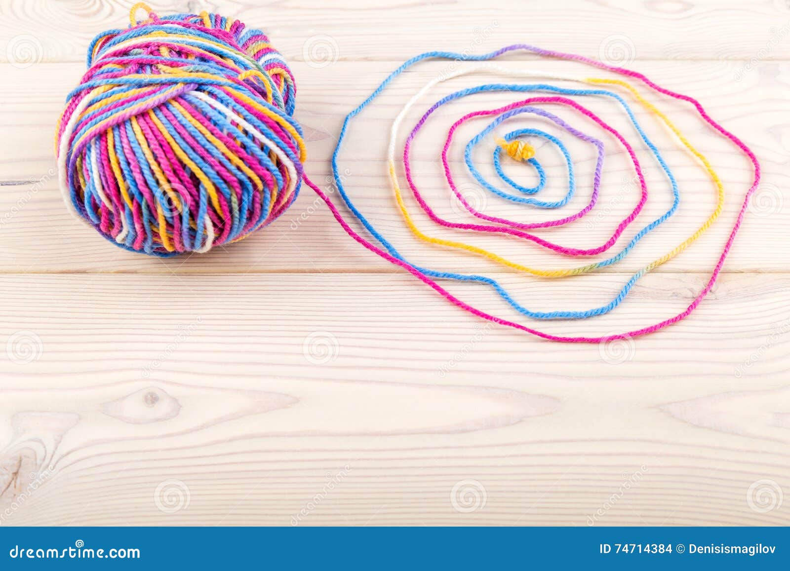 Colorful Bundle with Woven Thread Stock Photo - Image of thread, close ...