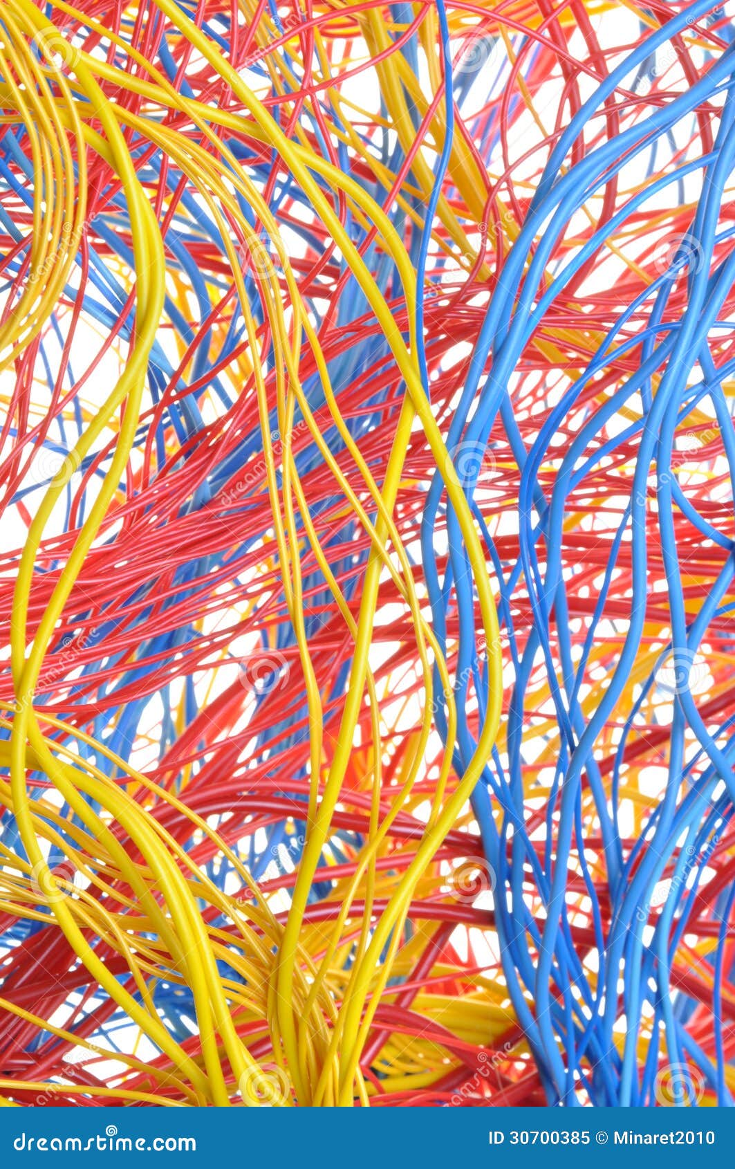 Colorful bundles of wires stock image. Image of digital - 30700385