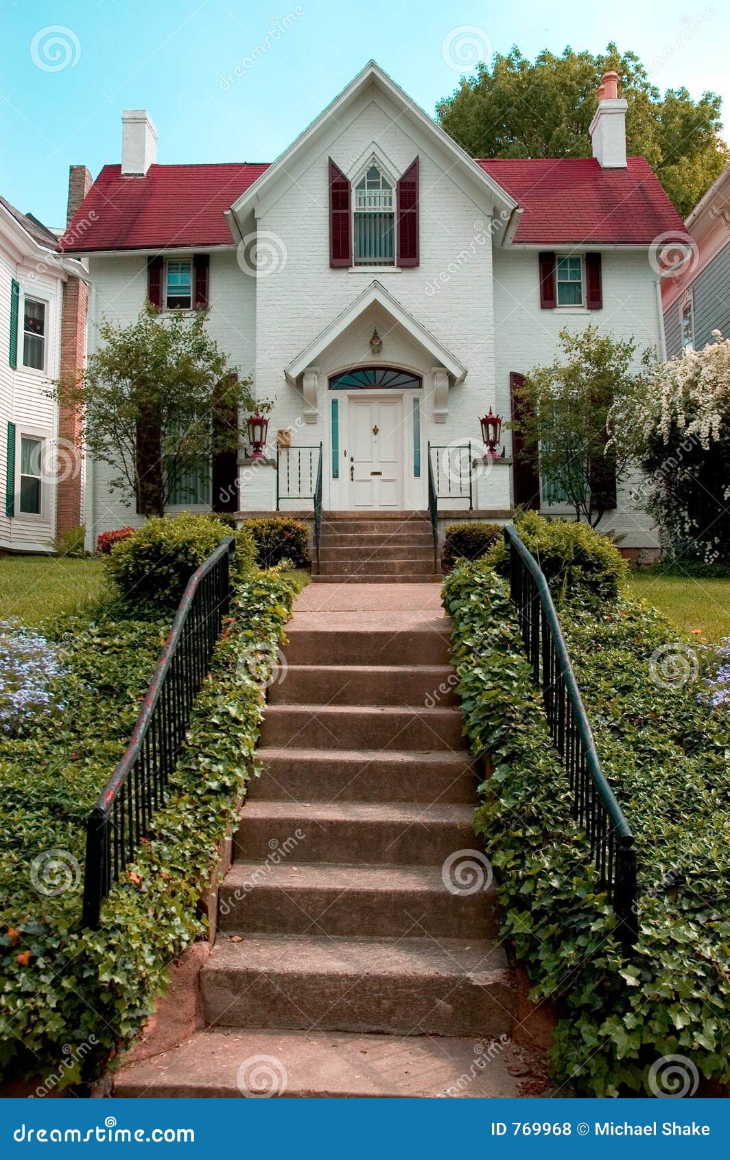 Colorful Bungalow Home stock photo. Image of house, home - 769968