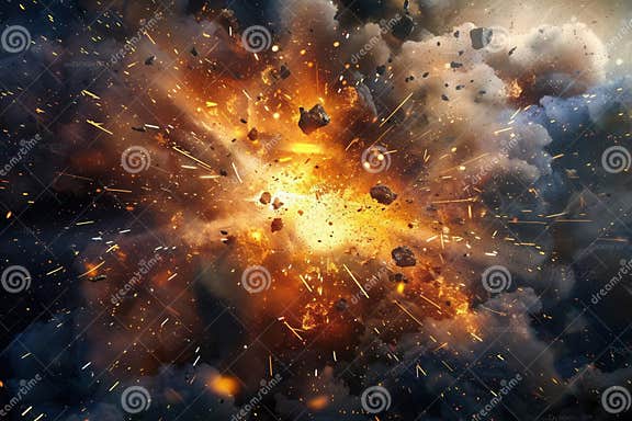 Colorful Burst. Exploding Background Concept Stock Illustration ...
