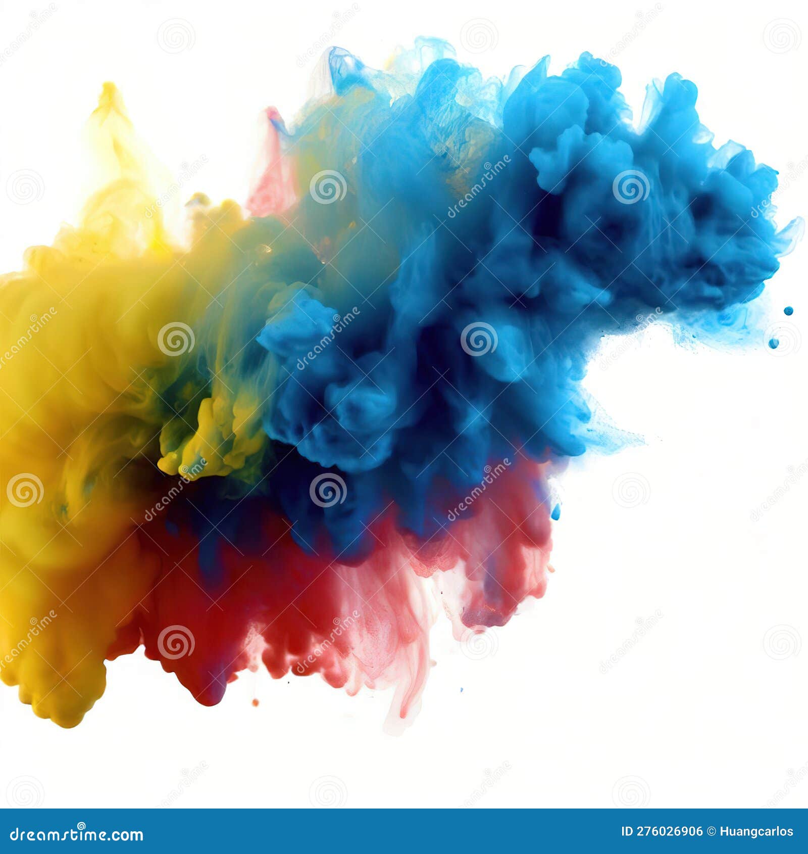 Colorful Burst - Multiple Colorful Smoke Powder Explosion Fluid Ink ...