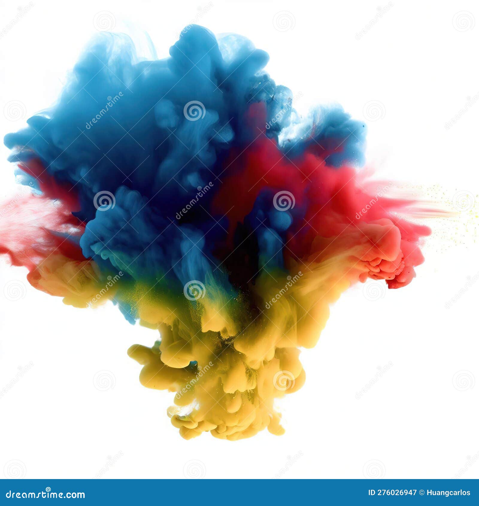 Colorful Burst - Multiple Colorful Smoke Powder Explosion Fluid Ink ...
