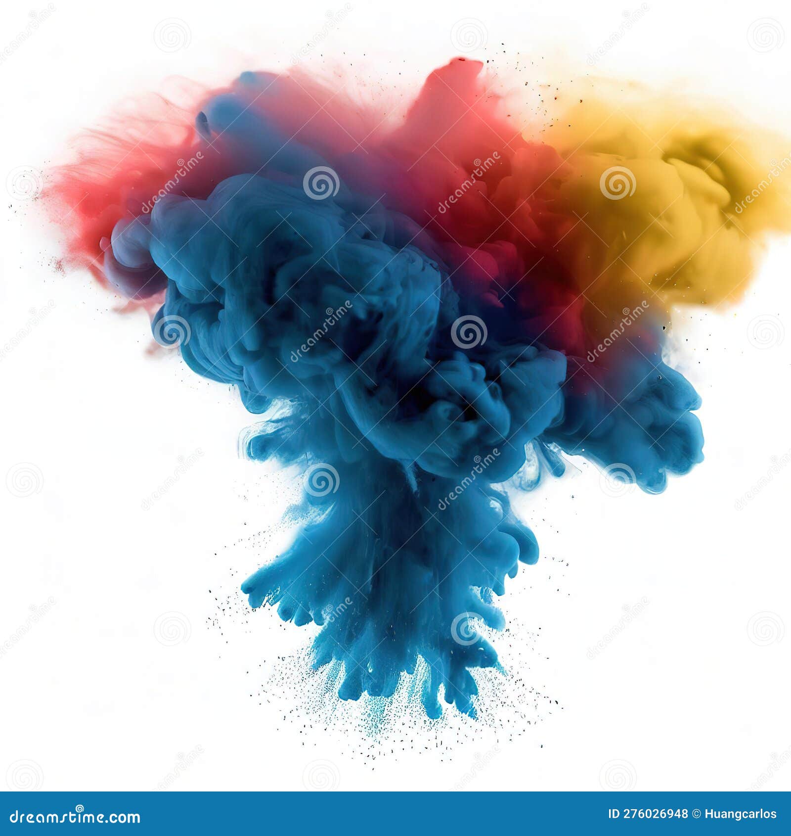 Colorful Burst - Multiple Colorful Smoke Powder Explosion Fluid Ink ...