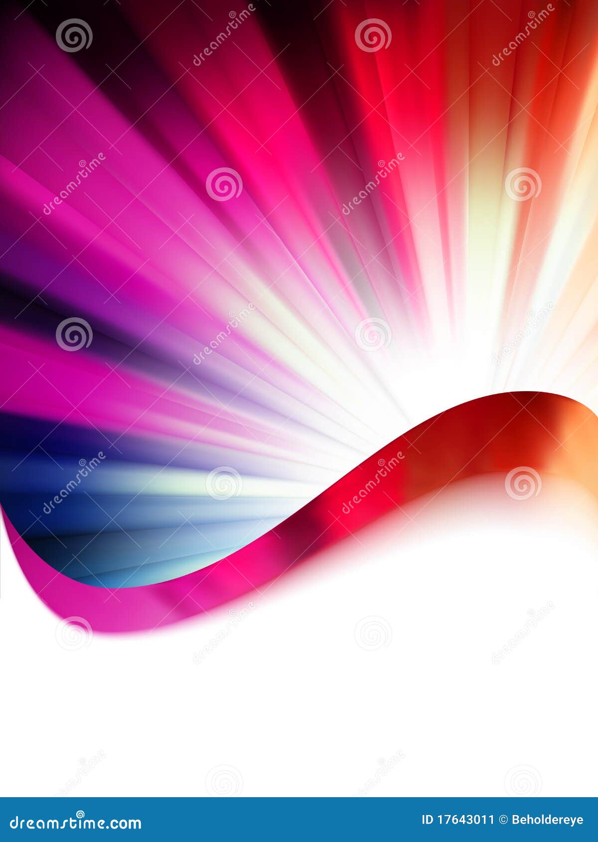 Colorful Burst Rays with Copyspace. EPS 8 Stock Vector - Illustration ...