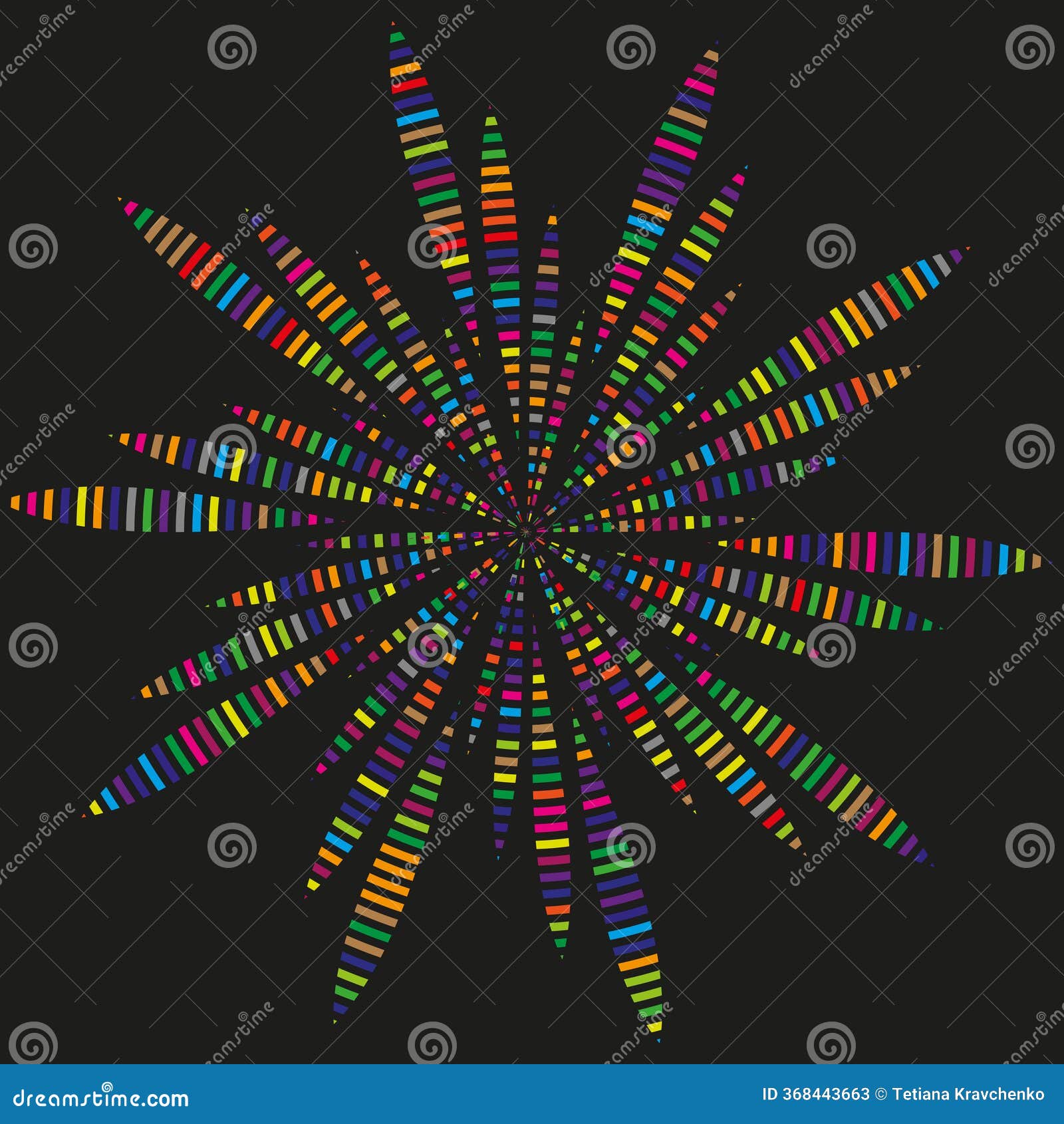Colorful Ray Burst Background Design Cartoon Vector | CartoonDealer.com ...