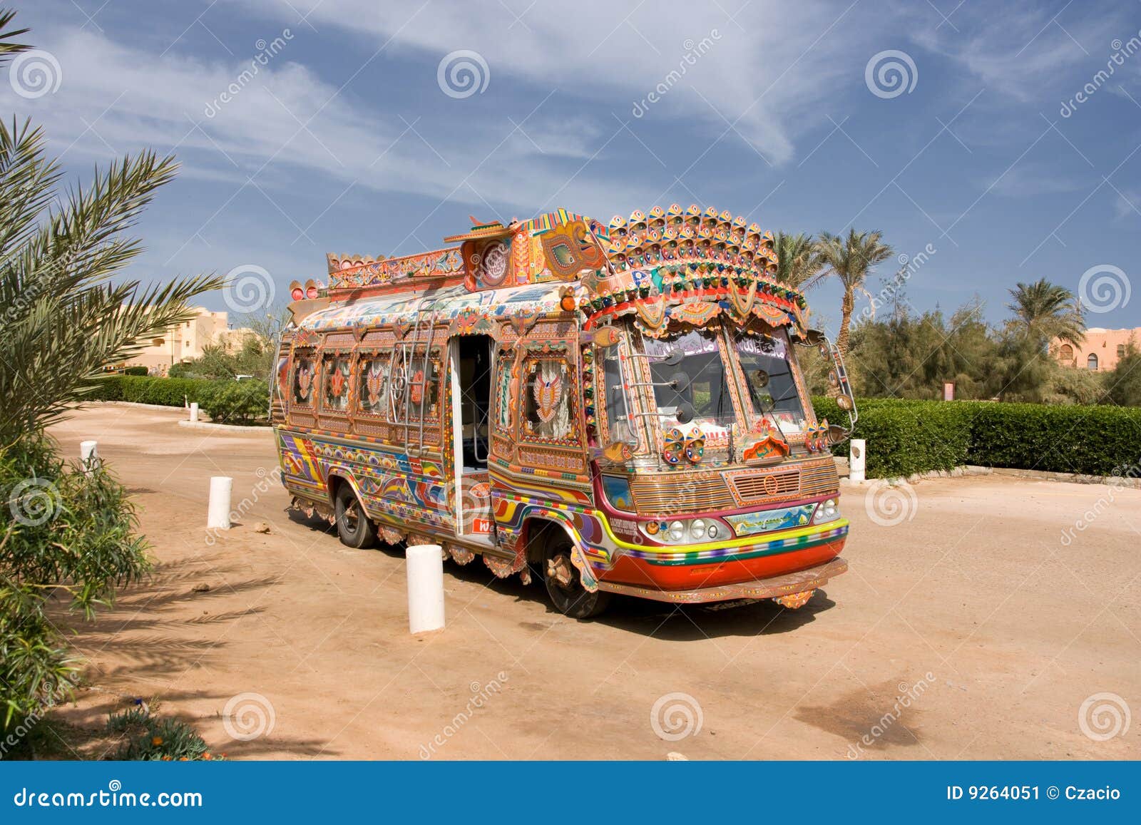 Colorful Bus stock image. Image of tourism, tourist, exploration - 9264051