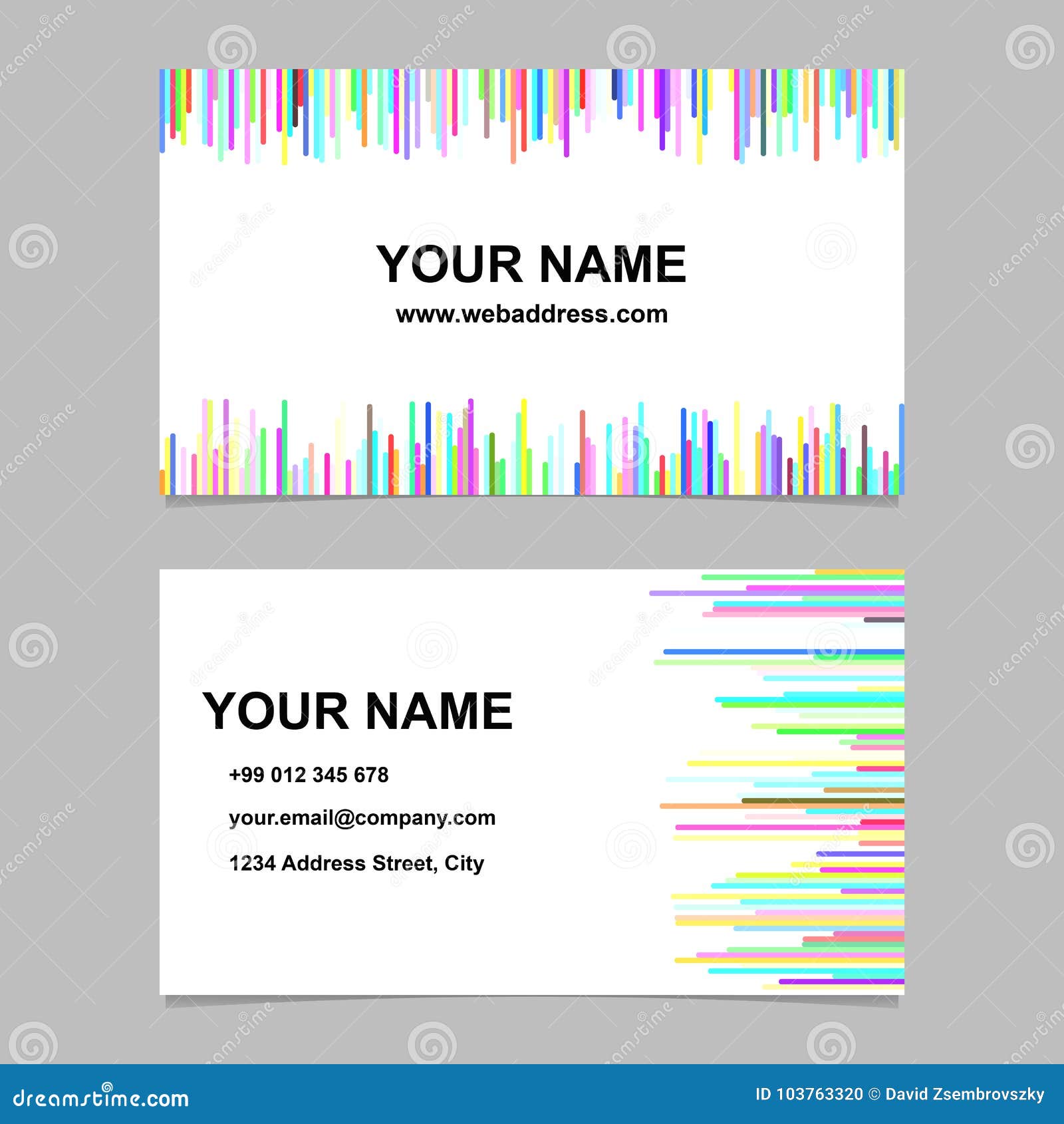 Colorful Namecard Template 02 Stock Image | CartoonDealer.com #39336373