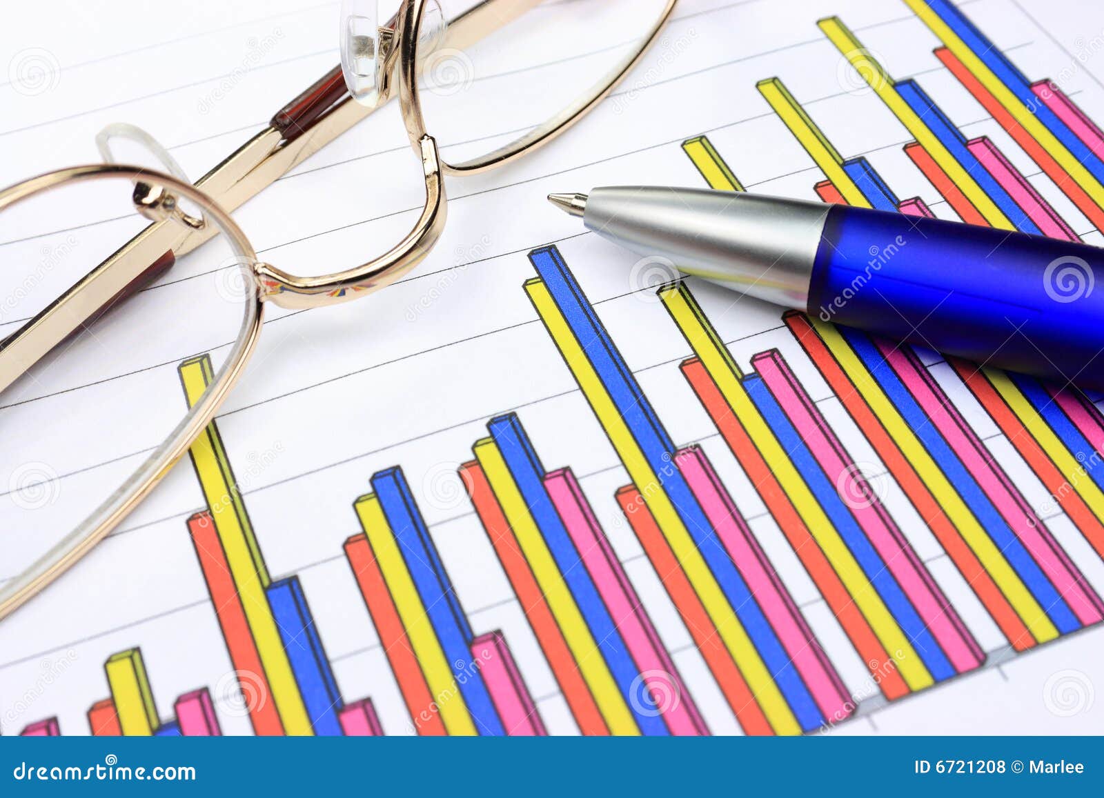 Colorful business chart stock photo. Image of financial - 6721208