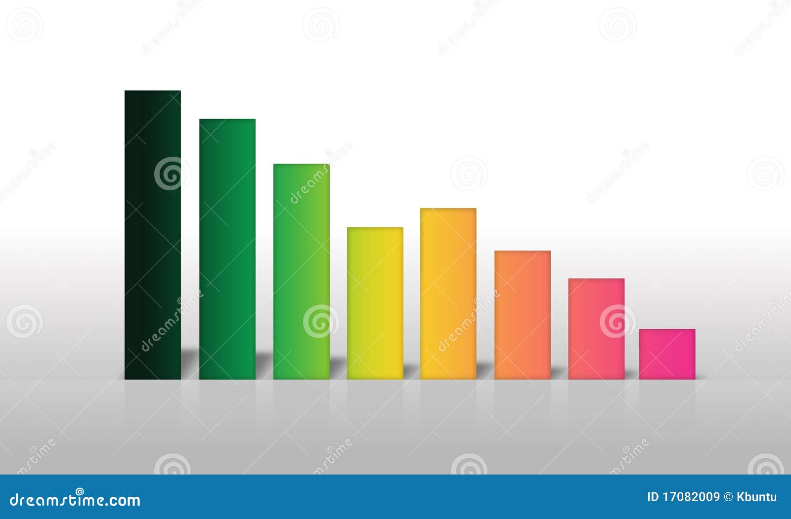 Colorful Business Graph stock illustration. Illustration of diagram ...