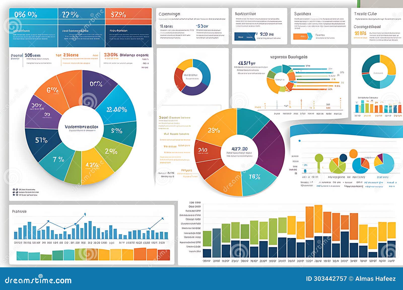 Colorful Business Graph: Multi-Tiered Bar Chart And Scatter Plot ... Colorful Business Graph: Multi-Tiered Bar Chart And Scatter Plot ...