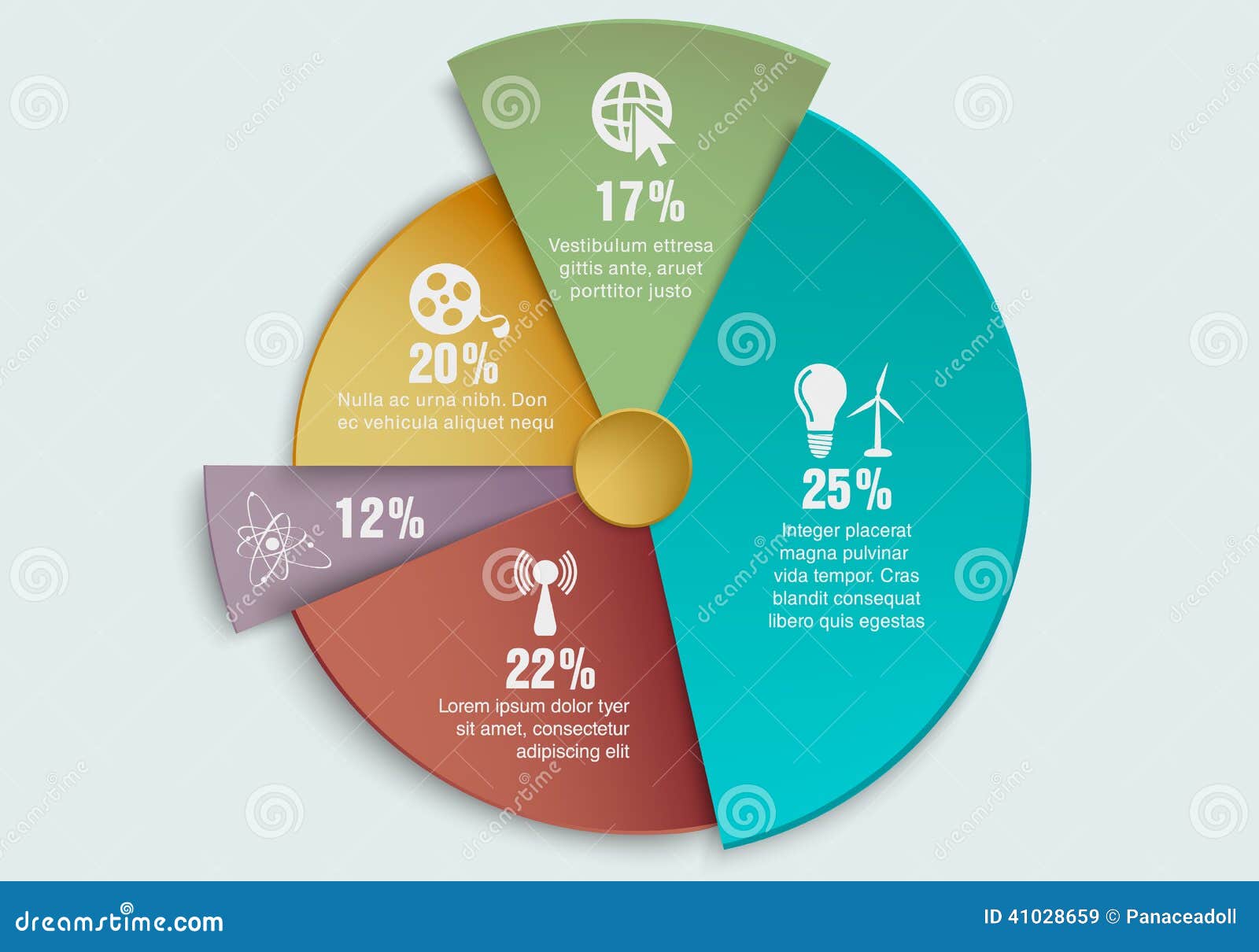 Colorful Business Pie Chart Stock Vector - Illustration of company ... Colorful Business Pie Chart Stock Vector - Illustration of company ...