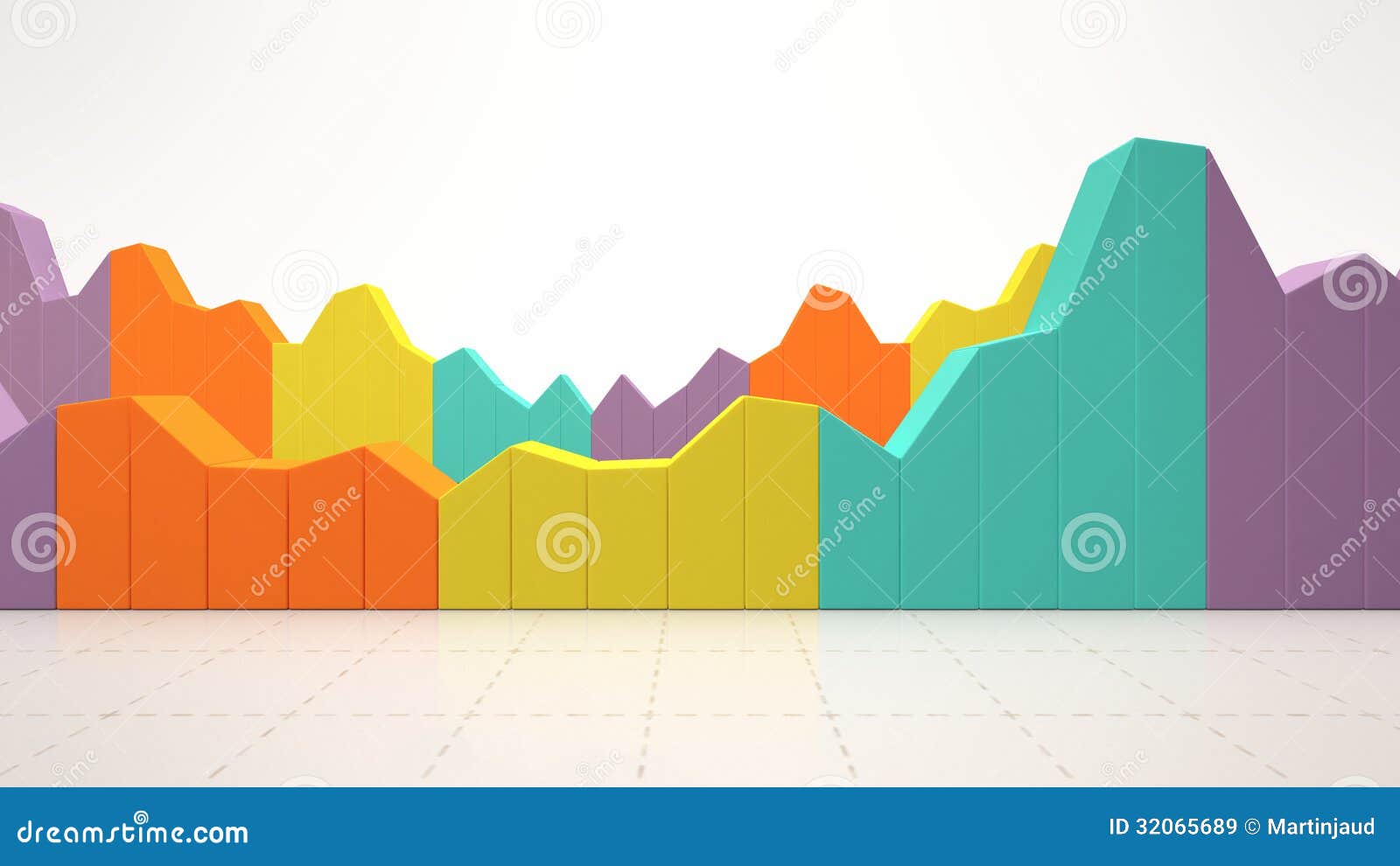 Colorful Business Statistics Stock Illustration - Illustration of ...