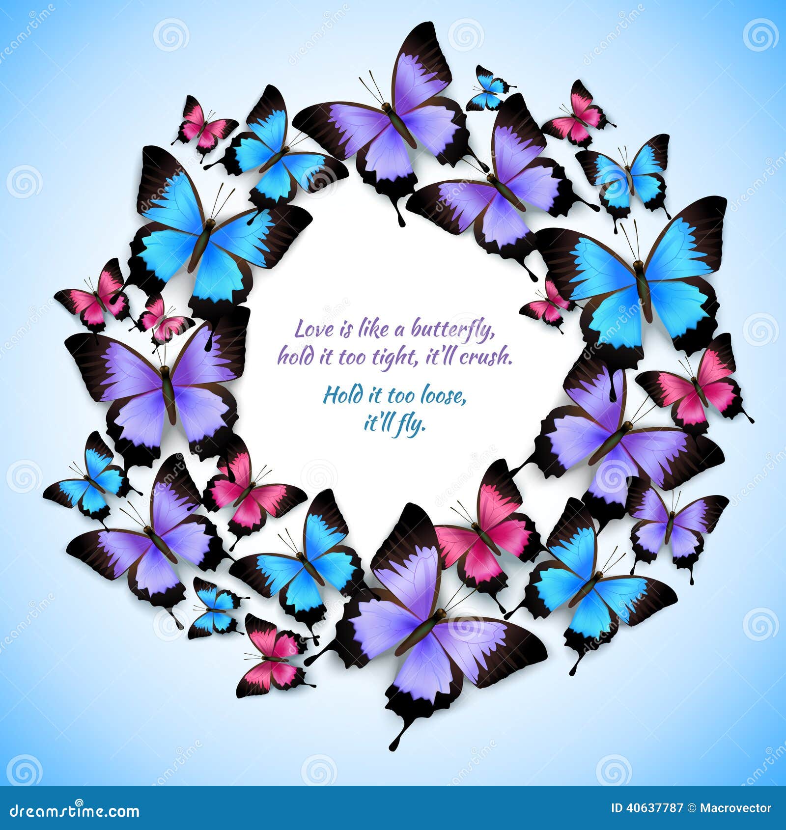 Butterflies Circle Shape Coloring Page. Coloring Page Vector ...