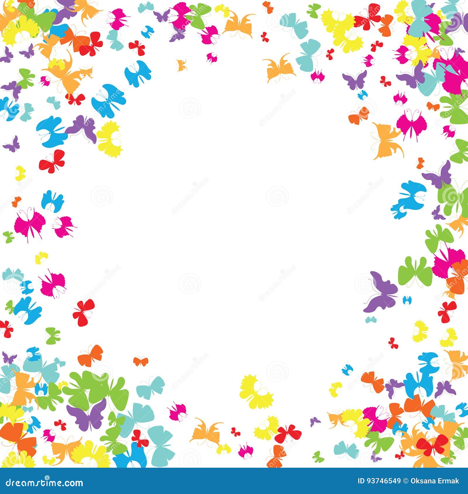 Colorful Butterflies Pattern Stock Vector - Illustration of design ...