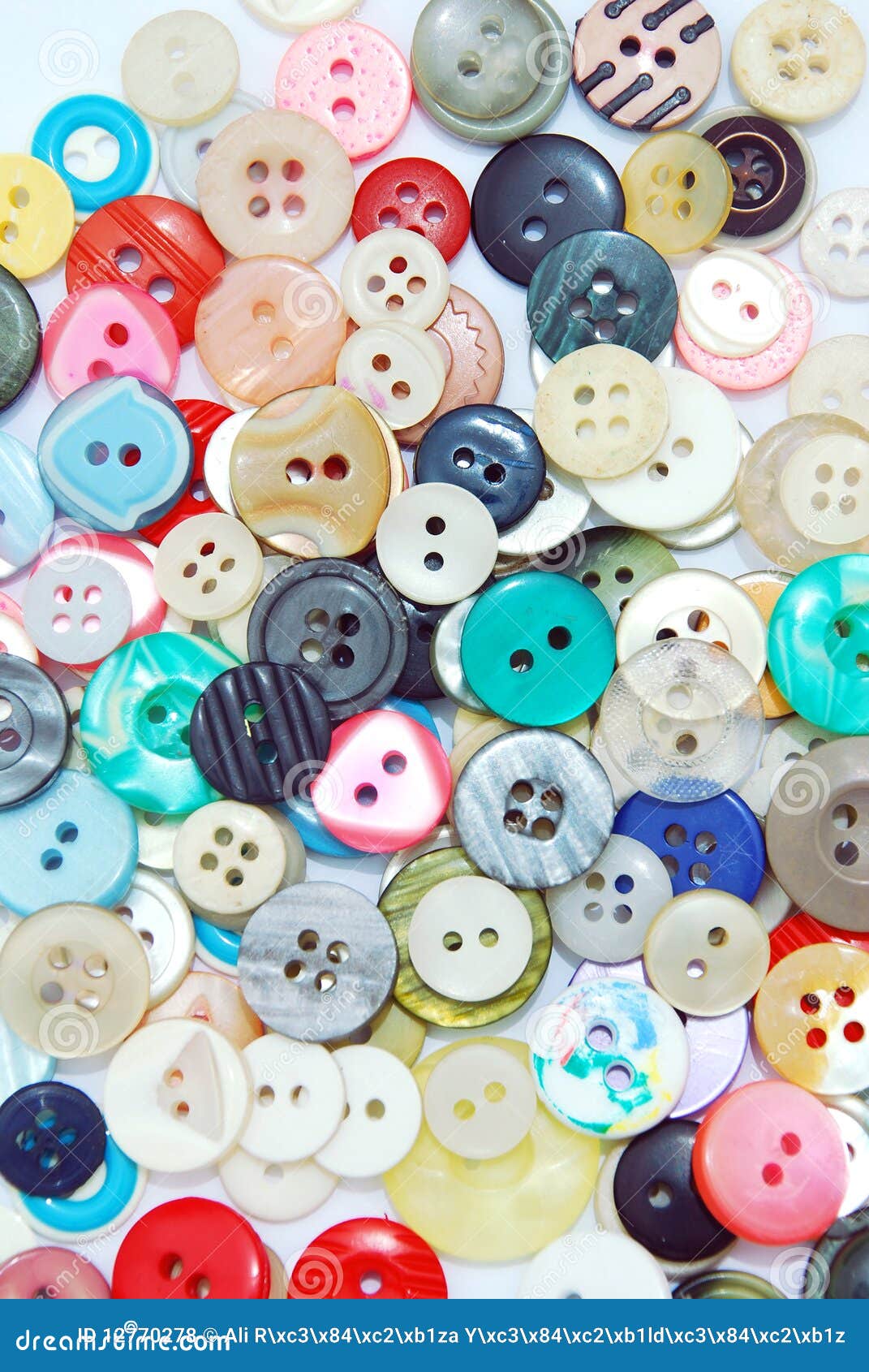 Colorful buttons stock photo. Image of many, homemade - 12770278