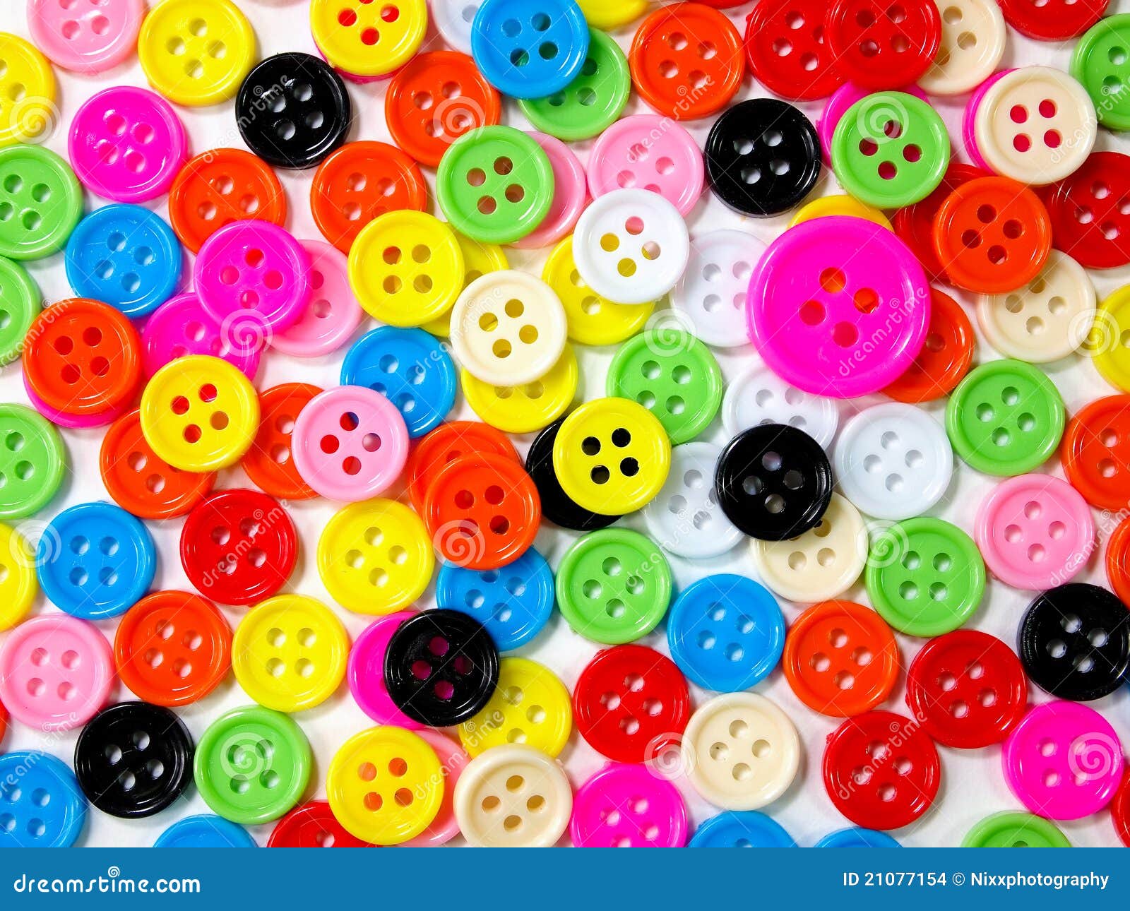 Colorful buttons stock photo. Image of craft, object - 21077154