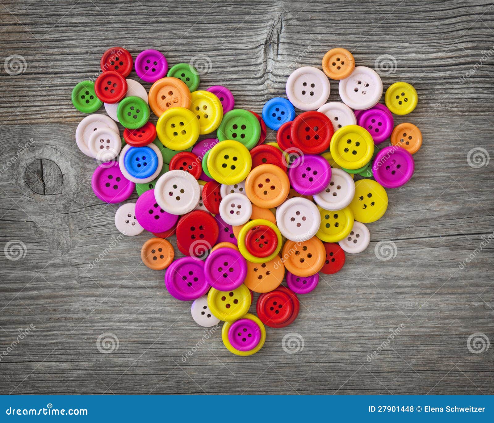 Colorful buttons heart stock photo. Image of thread, colorful - 27901448
