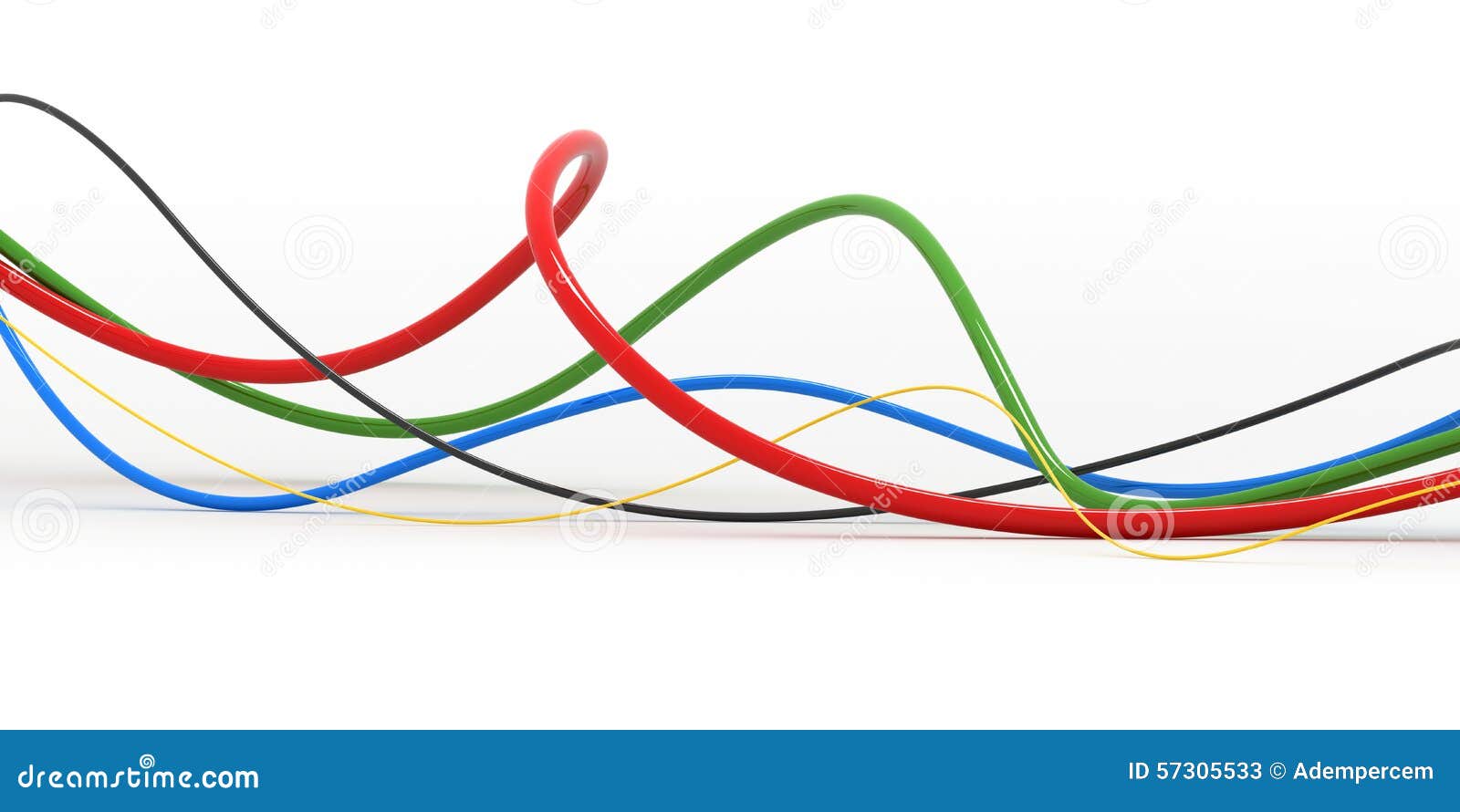 Colorful cable stock illustration. Illustration of industry - 57305533