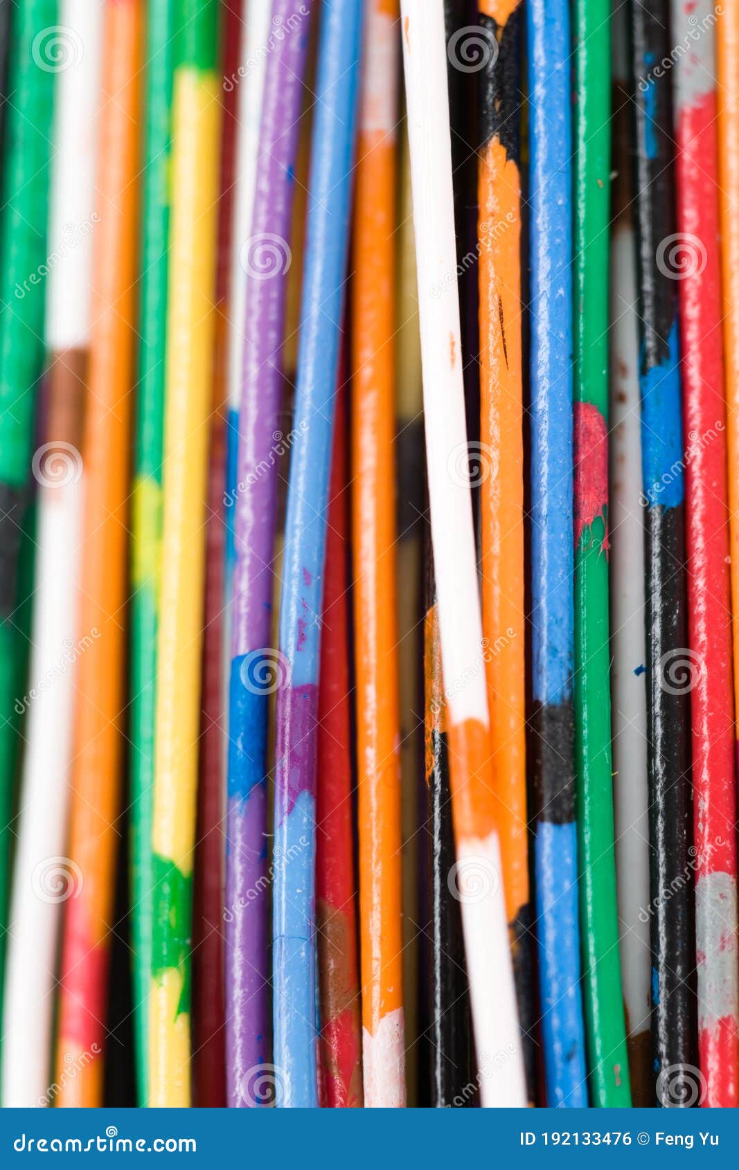 Colorful Communication Cable Stock Photo - Image of background ...