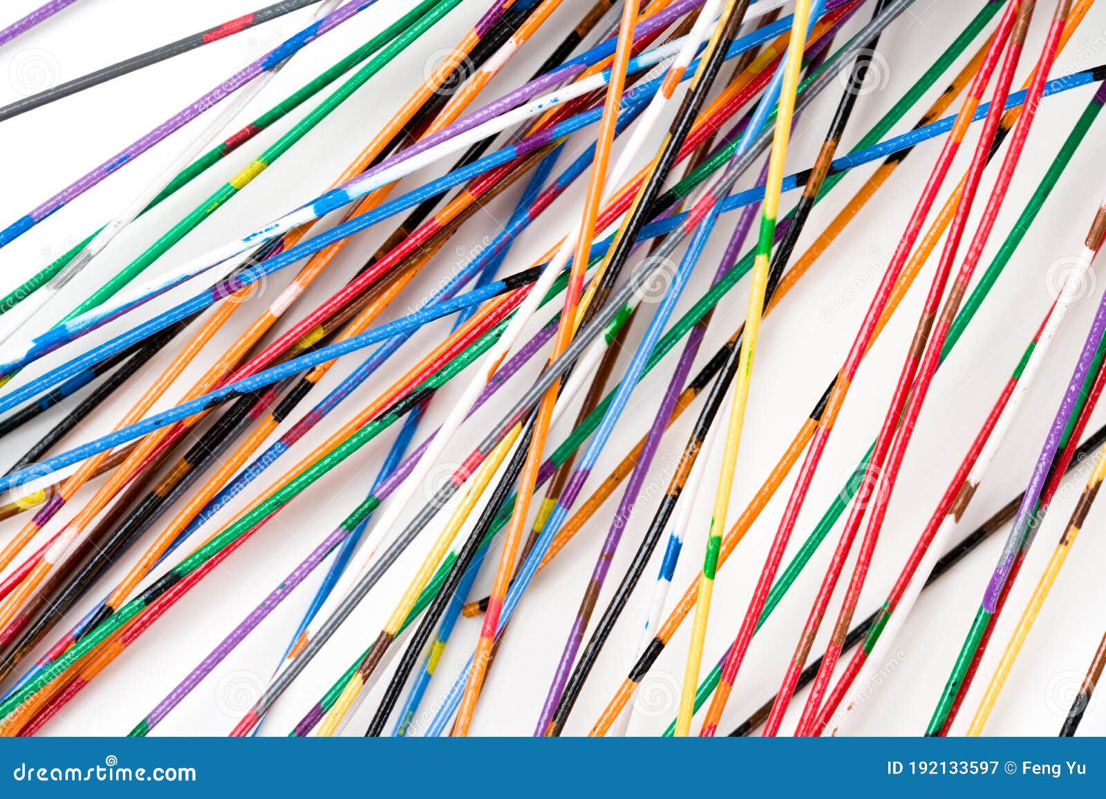 Colorful electrical Cable stock image. Image of network - 192133597