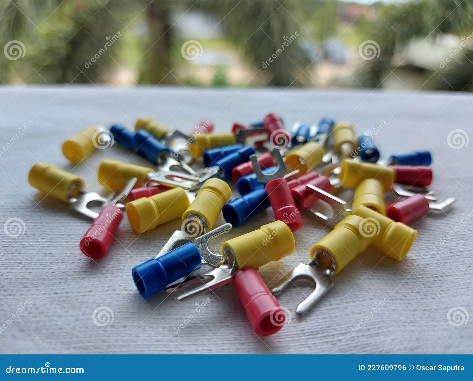 Colorful of Cable Lug Insulated Stock Photo - Image of colorful ...