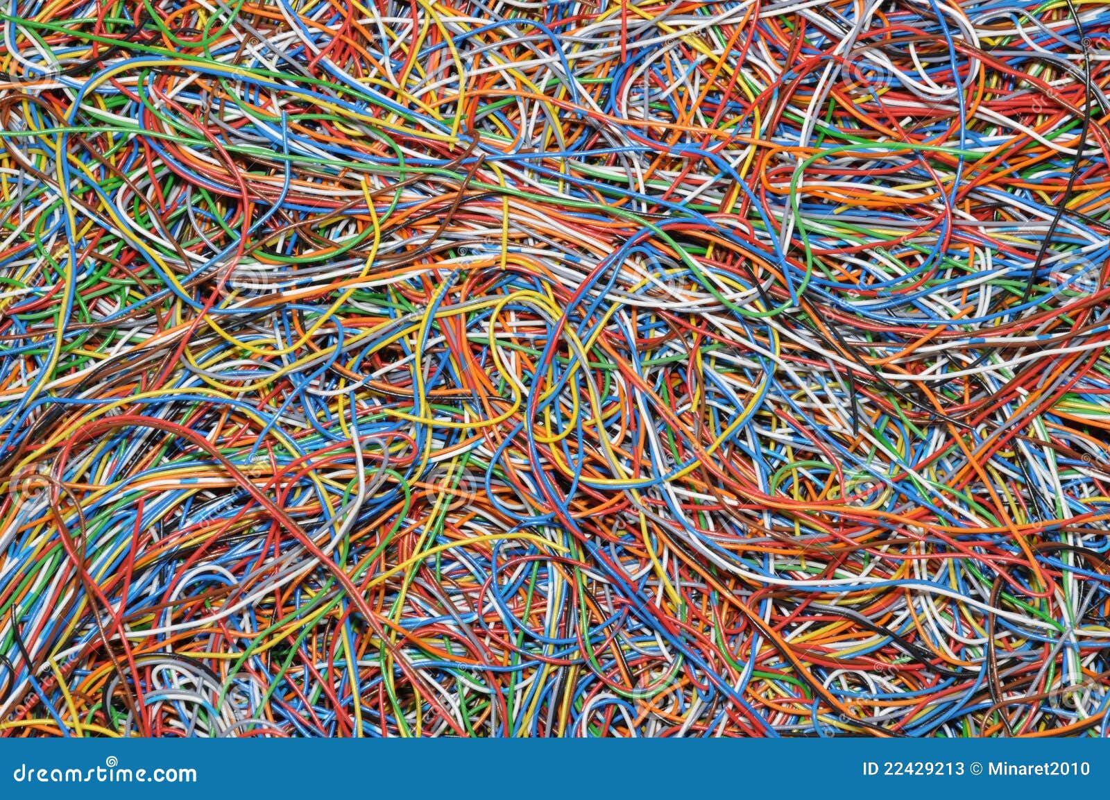 Colorful cable puzzle stock image. Image of cord, equipment - 22429213