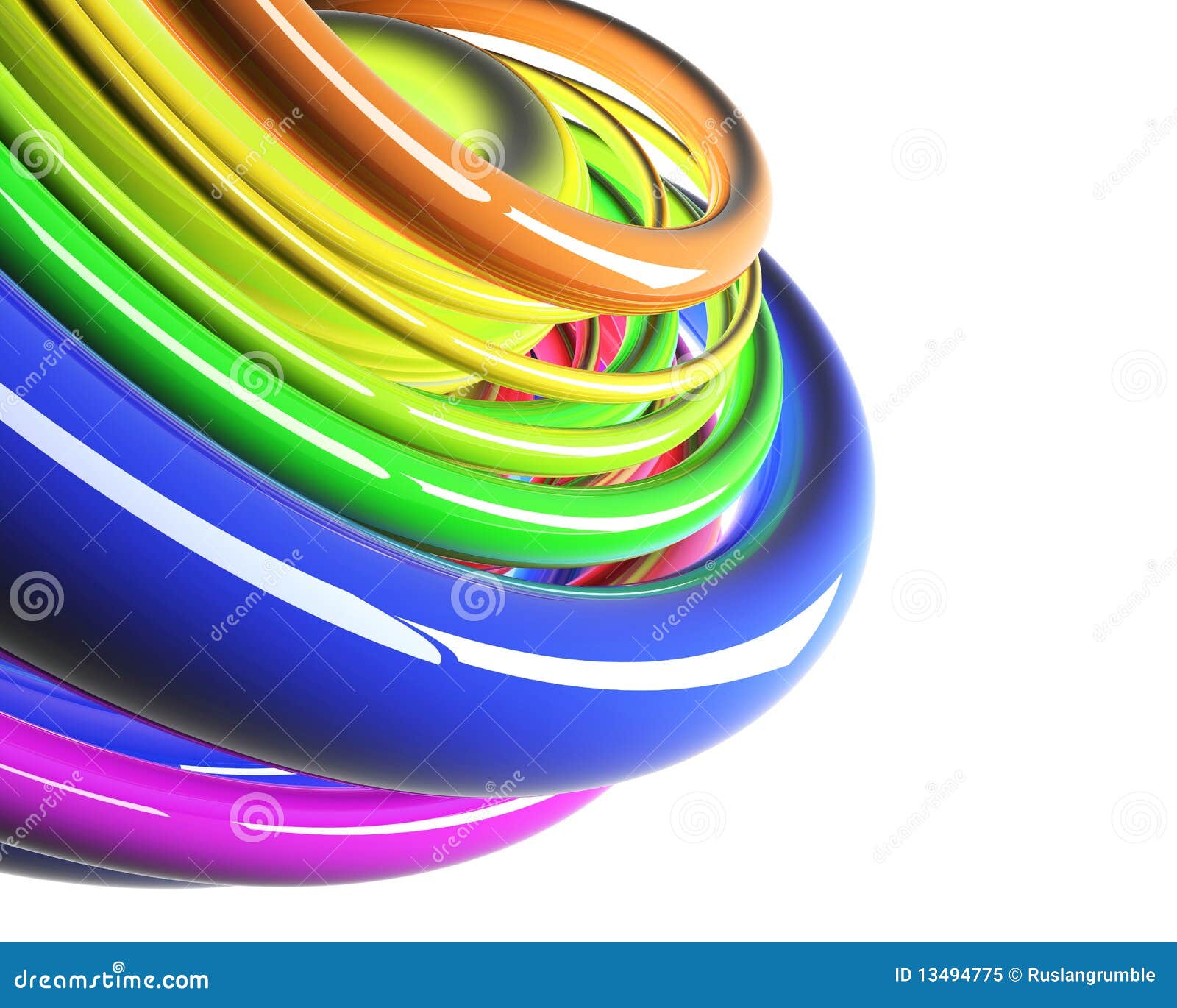 Colorful Cables Vector Illustration | CartoonDealer.com #10828164