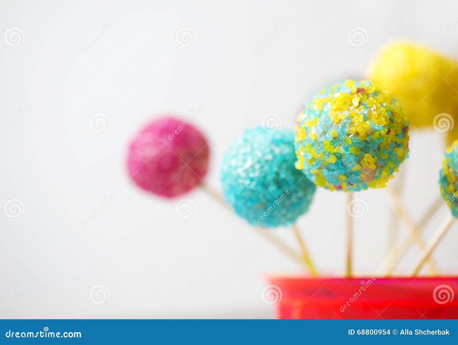 Colorful cake pops stock photo. Image of cakepop, dessert - 68800954