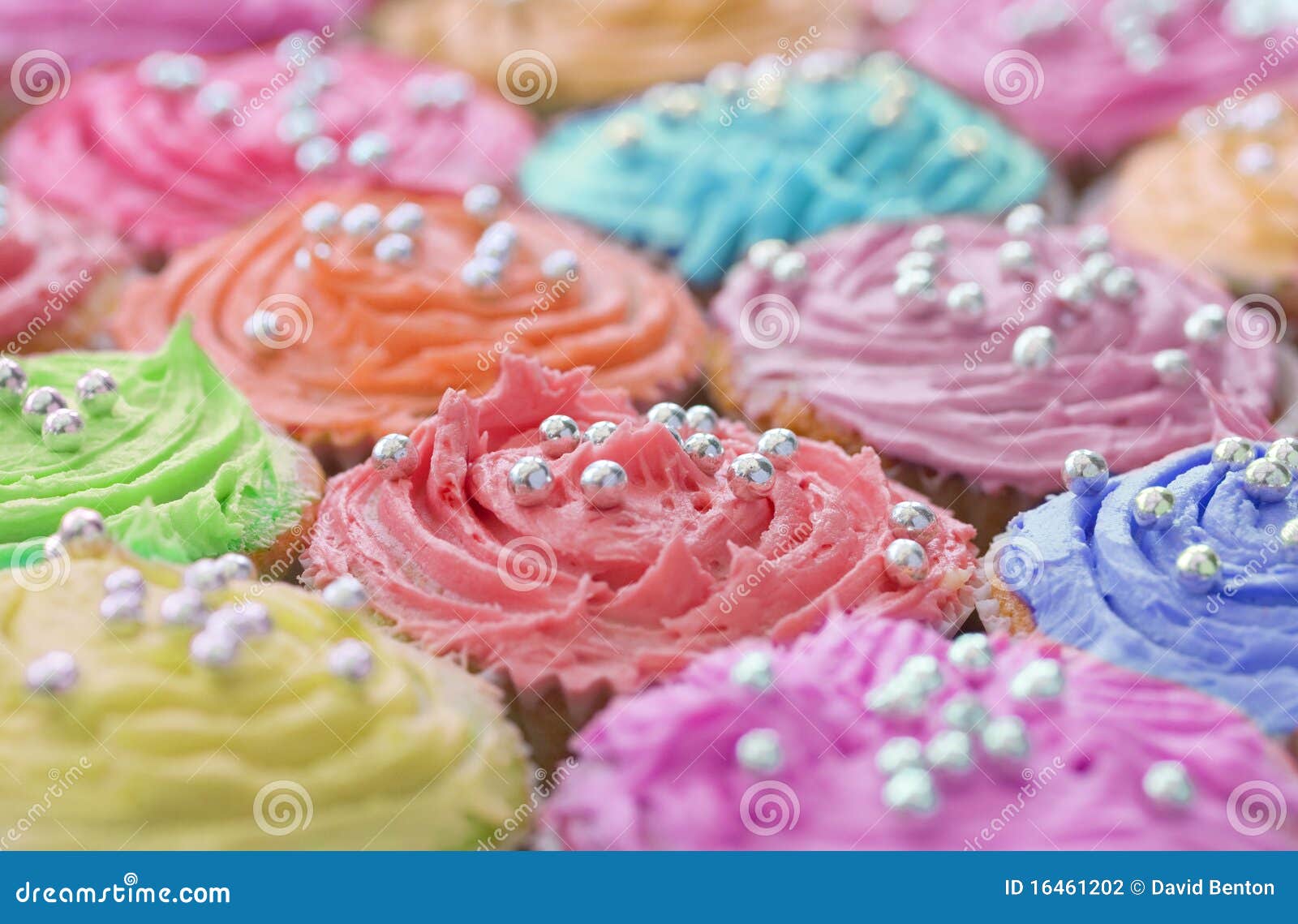 Colorful cakes stock photo. Image of fairy, party, frosting - 16461202