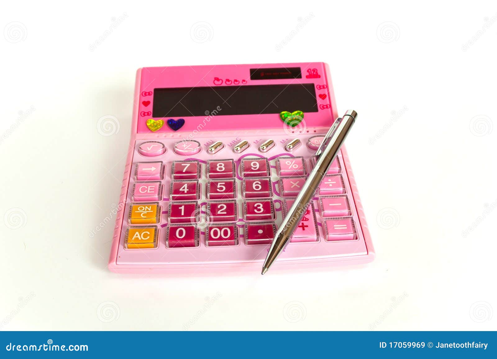 Colorful calculator stock image. Image of grey, gleaming - 17059969