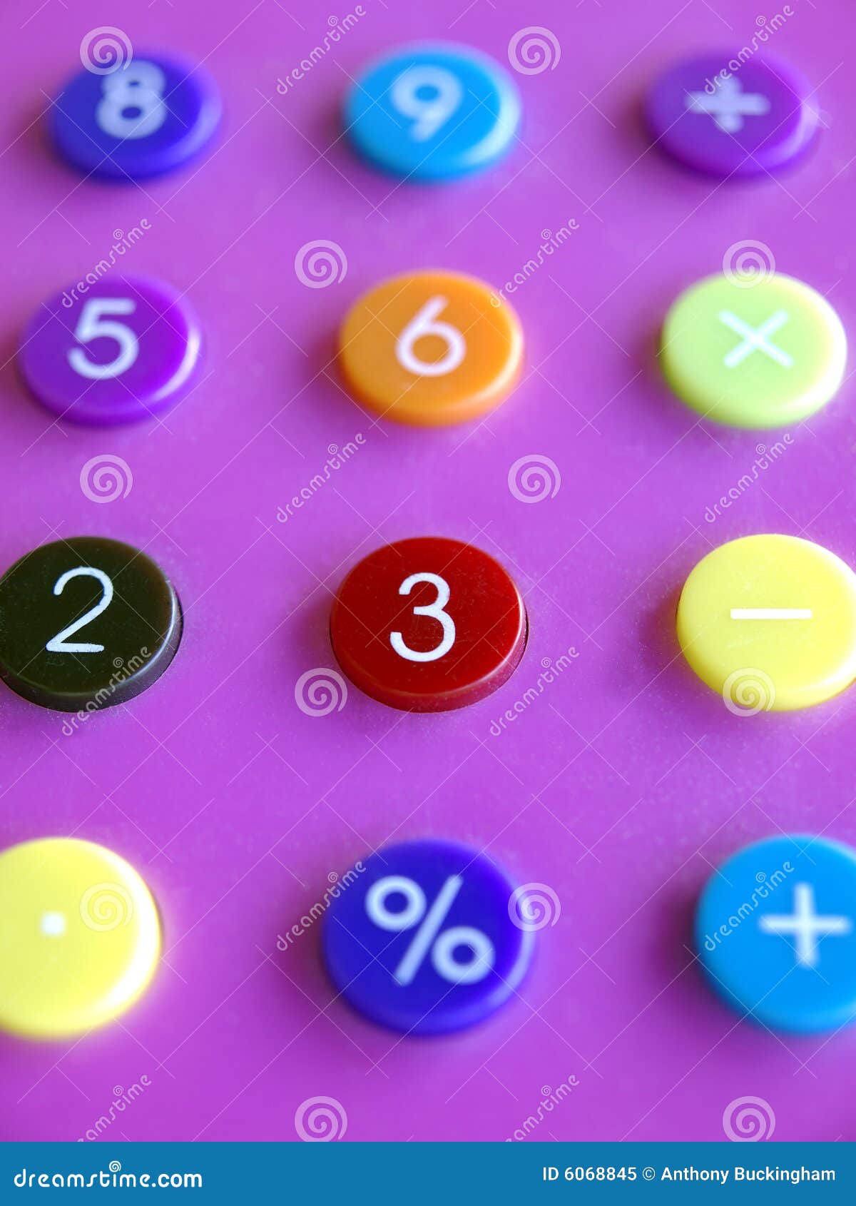 Colorful calculator. stock image. Image of green, finance - 6068845