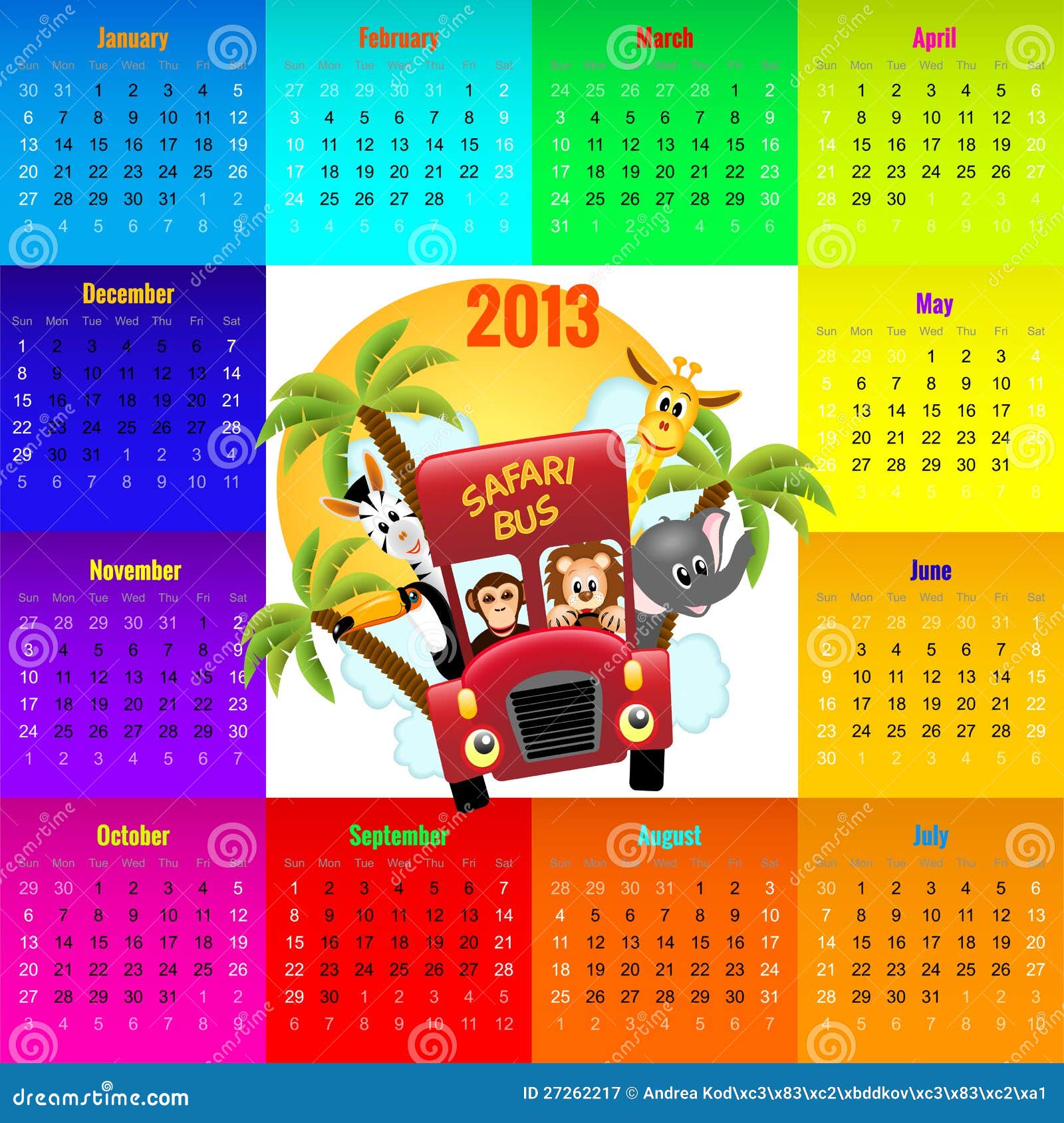 Safari Calendar Stock Illustrations – 890 Safari Calendar Stock ...