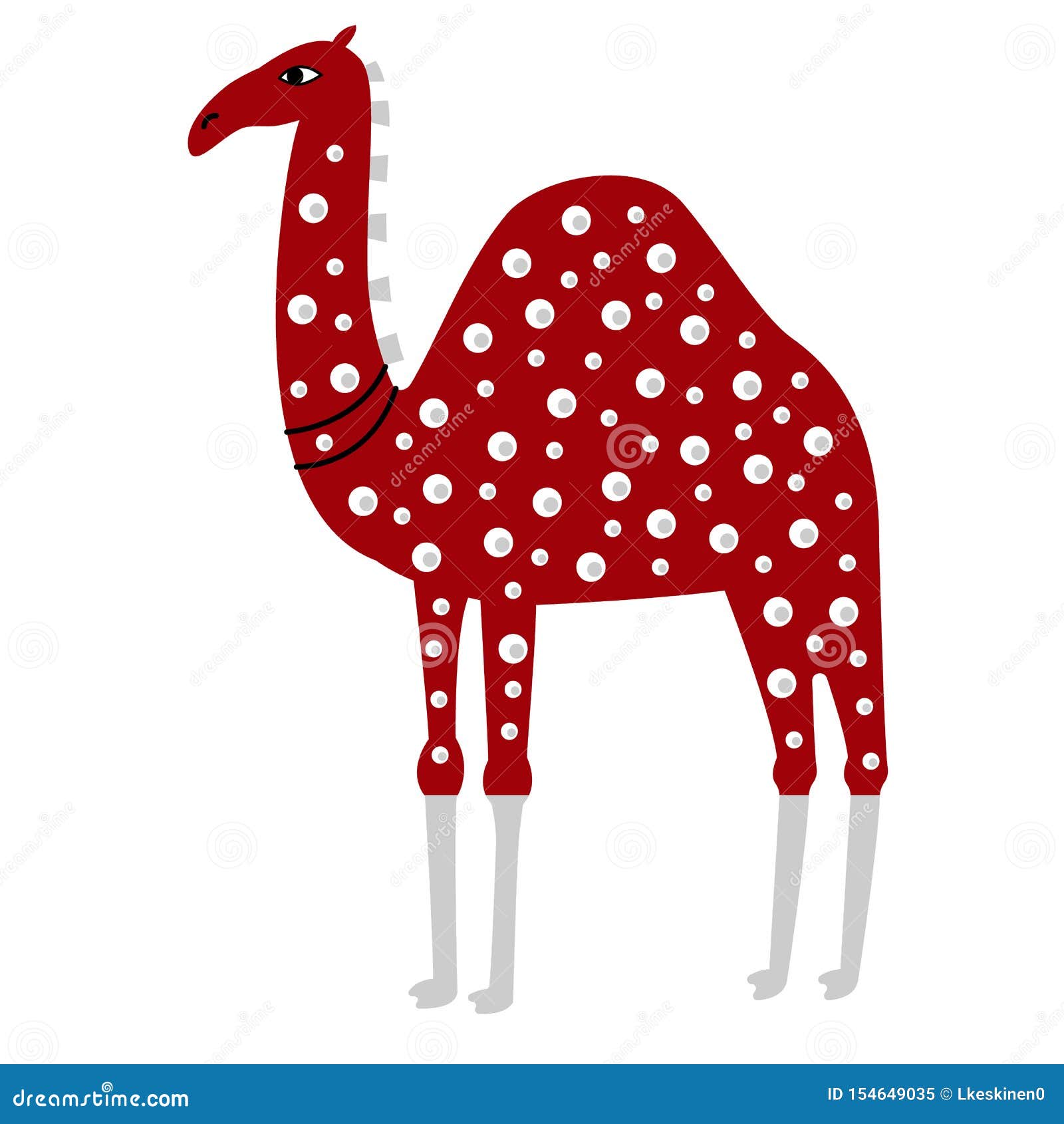 Colorful Camel Illustration on White Background Stock Vector ...