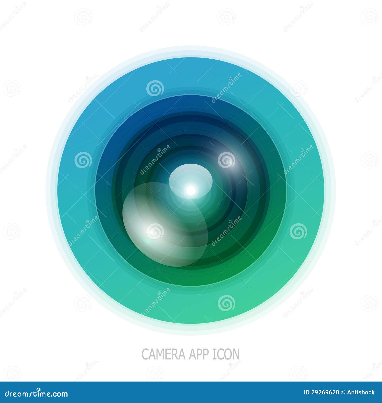 Colorful camera app icon stock vector. Illustration of electronic ...