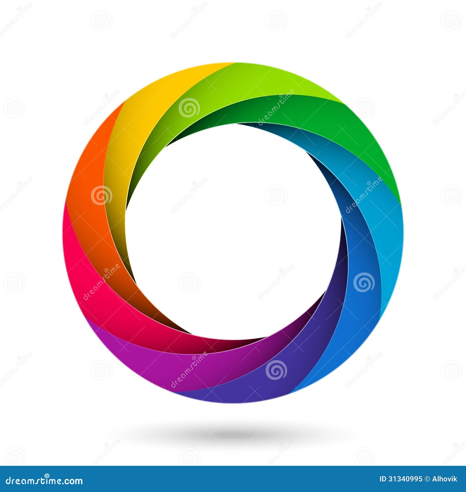 Colorful Camera Shutter Aperture Symbol Cartoon Vector | CartoonDealer ...