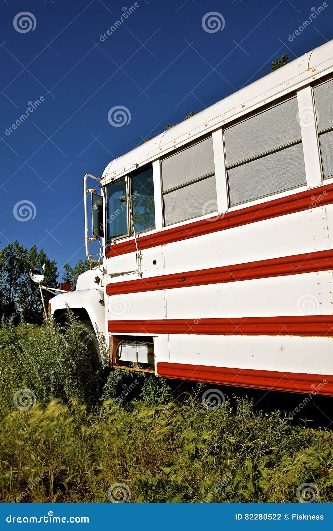 Colorful camper school bus stock photo. Image of patch - 82280522