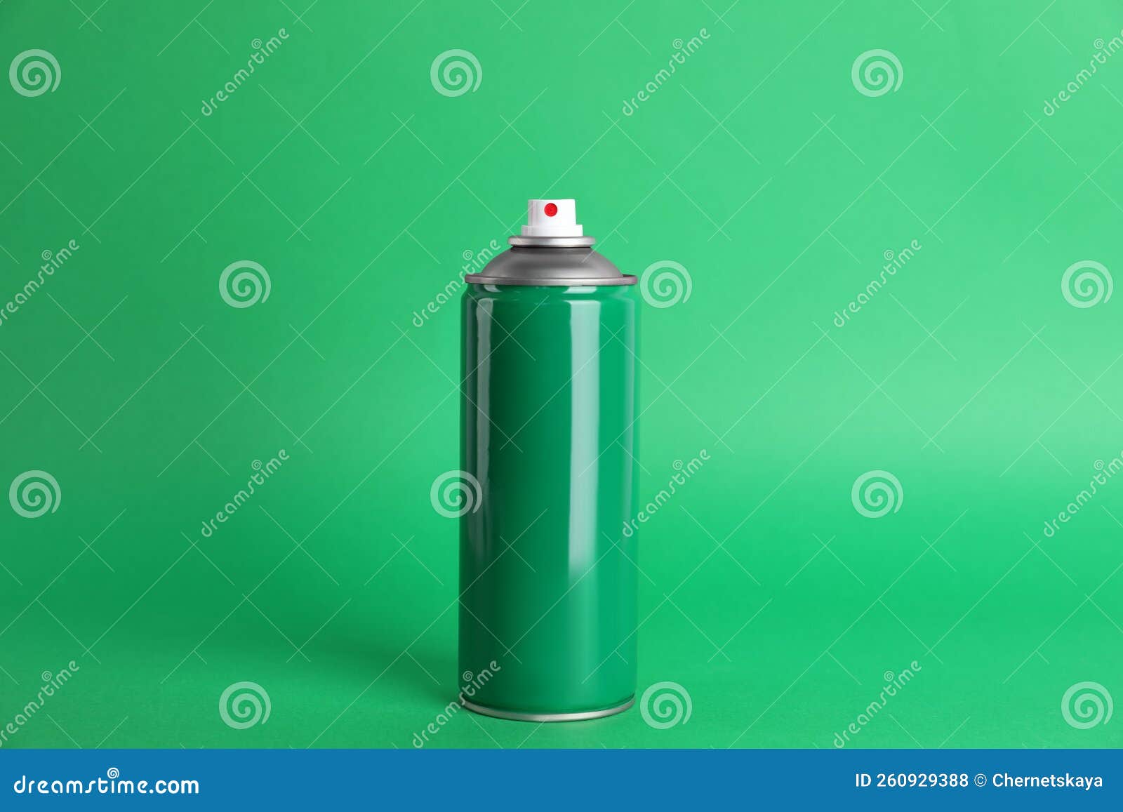 Colorful Can of Spray Paint on Green Background Stock Photo - Image of ...