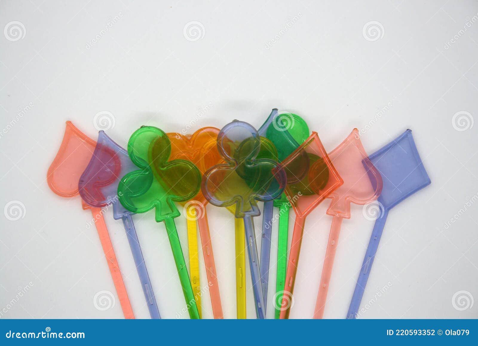 Colorful Canape Sticks Isolated on a White Background Stock Photo ...