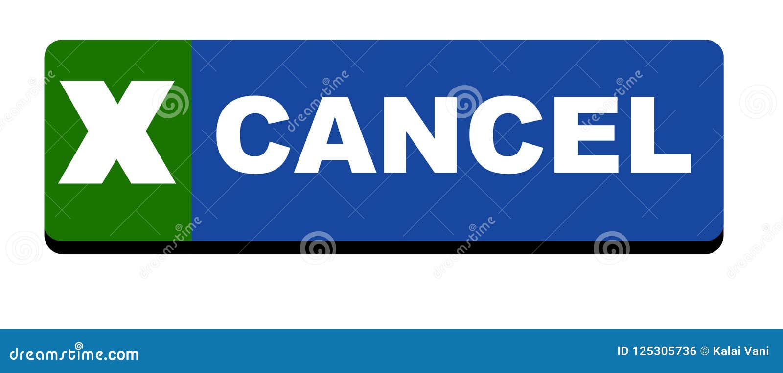 Colorful Cancel Button Web Button Element Circle Stock Illustration ...