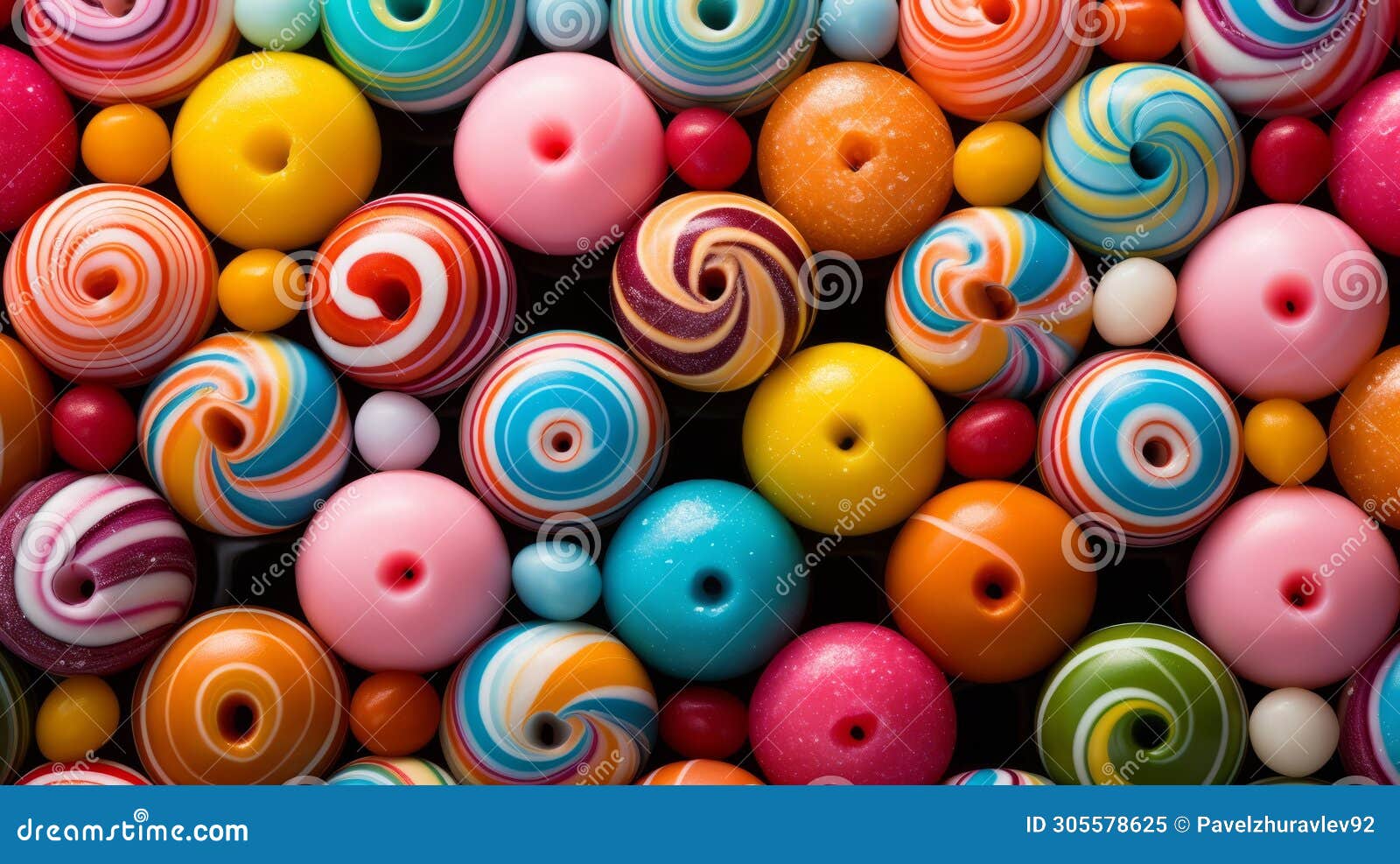 Colorful Candies Background. Top View of Colorful Candies Background ...
