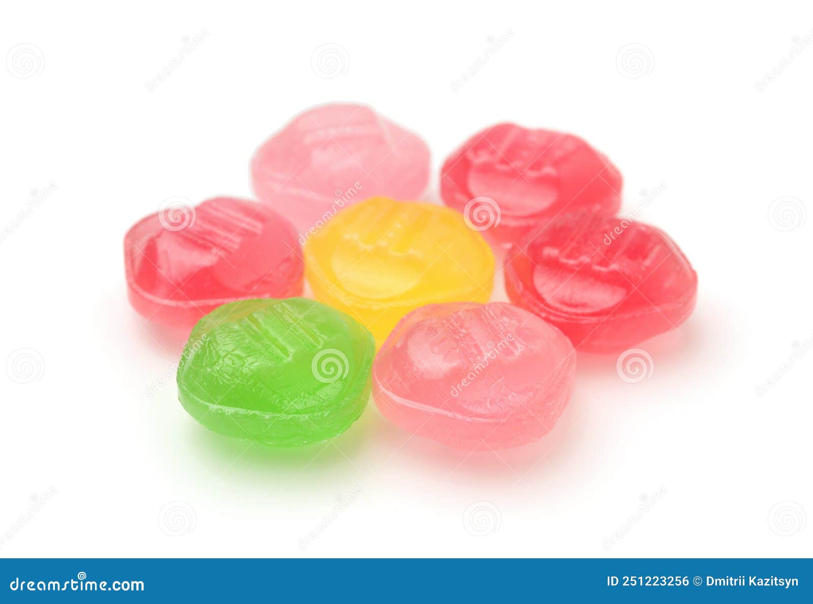 Colorful Candies Isolated on White Stock Photo - Image of assorted ...