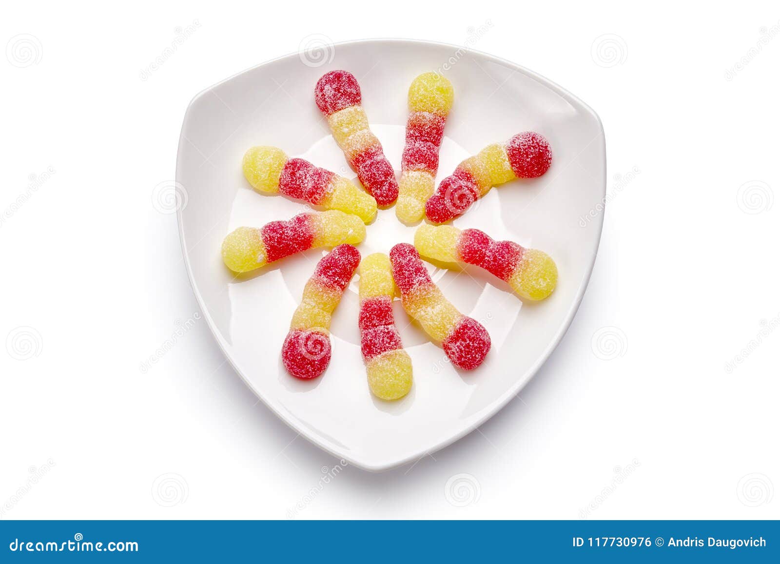 Colorful Candies on the Plate Stock Photo - Image of candied ...