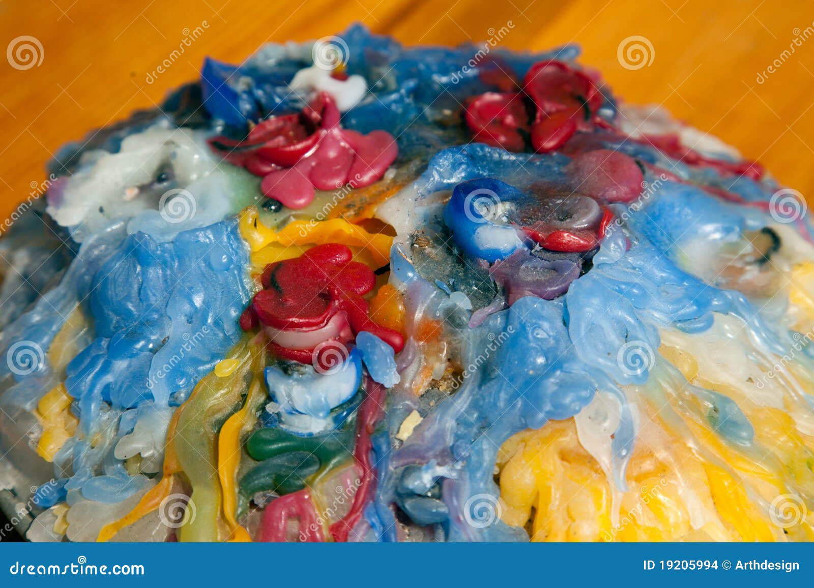 Colorful candle wax stock photo. Image of fusion, burning - 19205994